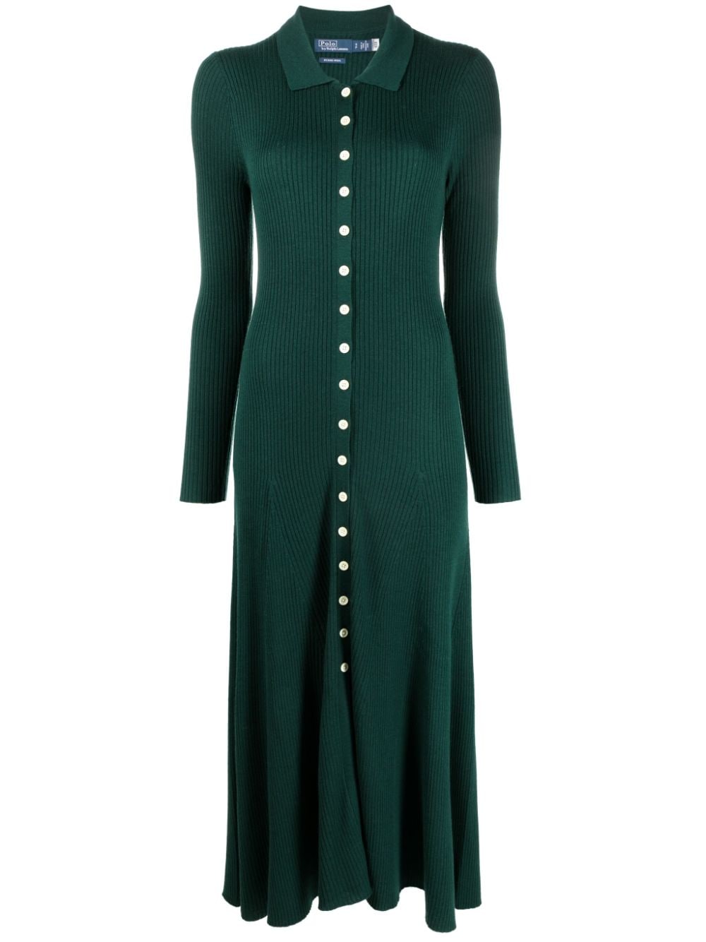 Polo Ralph Lauren Ribbed-Knit Wool Midi Dress In Green - 74% Off | Editorialist Polo Ralph Lauren Ribbed-Knit Wool Midi Dress In Green - 74% Off | Editorialist
