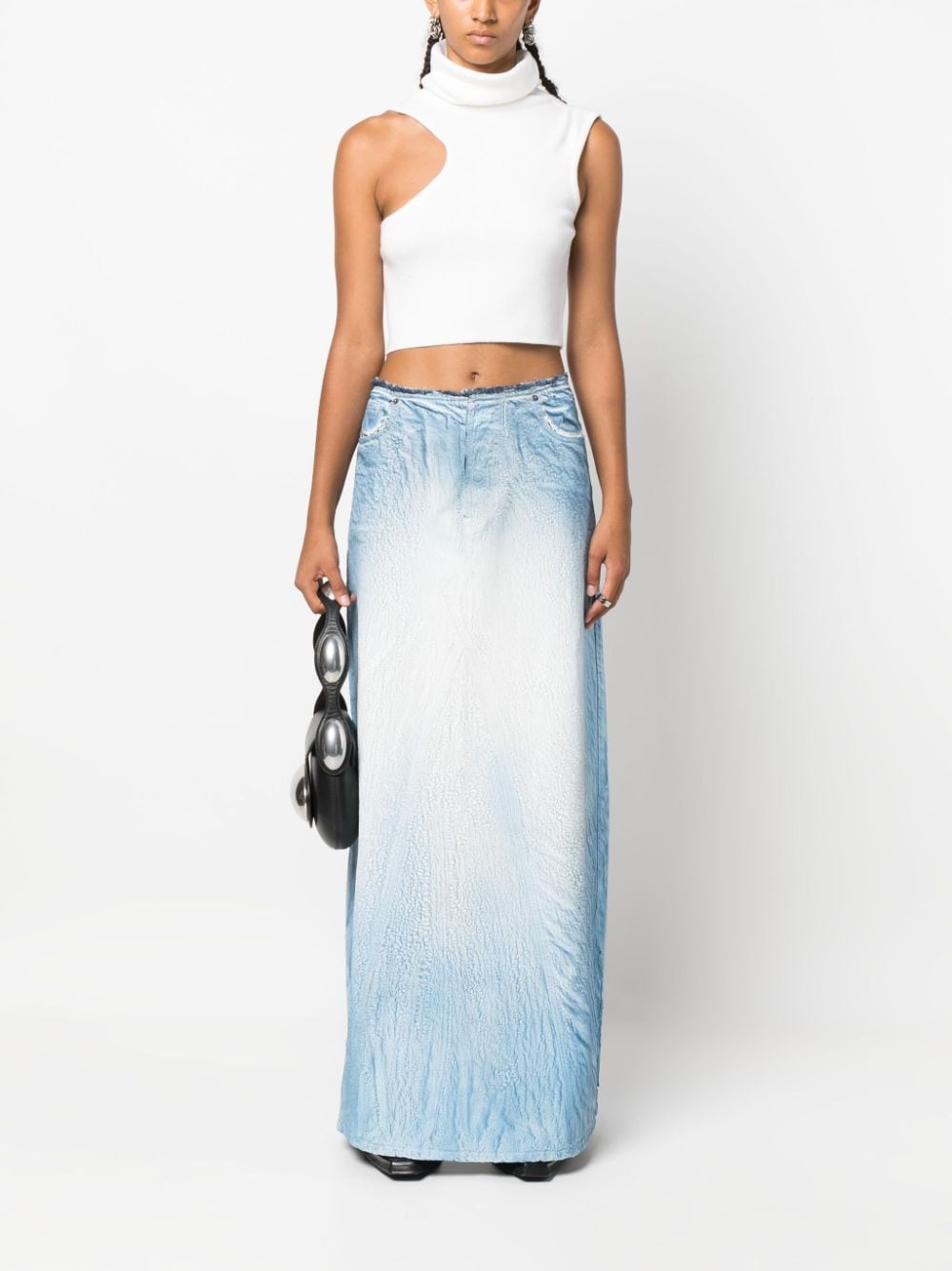 DIESEL® Diesel A-Line Denim Maxi Skirt