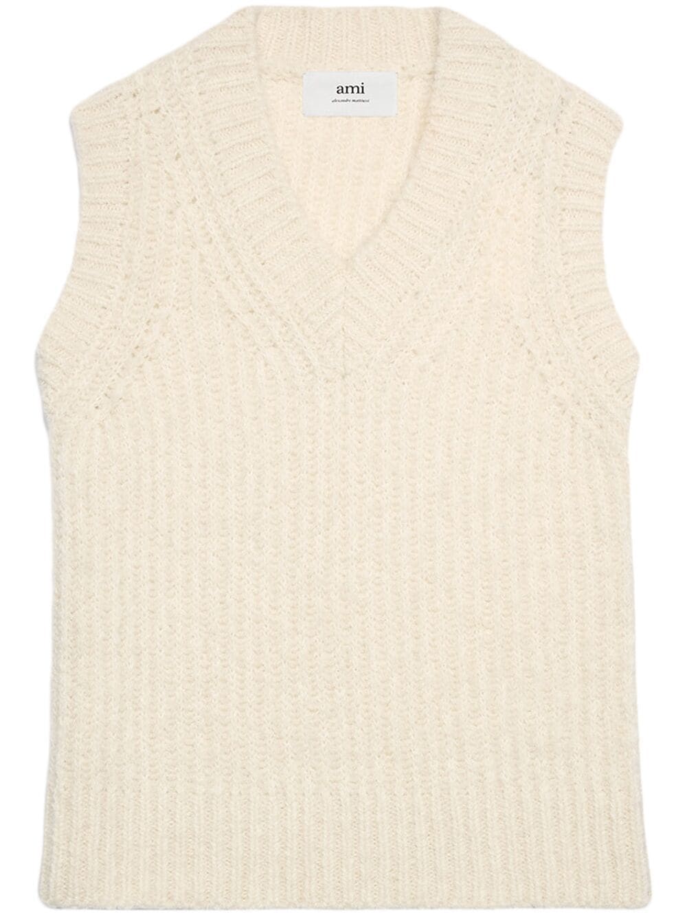 AMI Ribbed V-Neck Vest