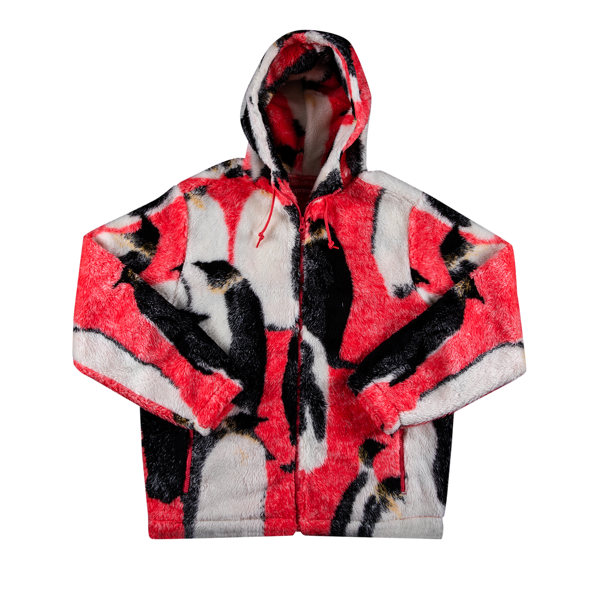 Supreme Penguins Hooded Fleece Jacket - Pink | Editorialist