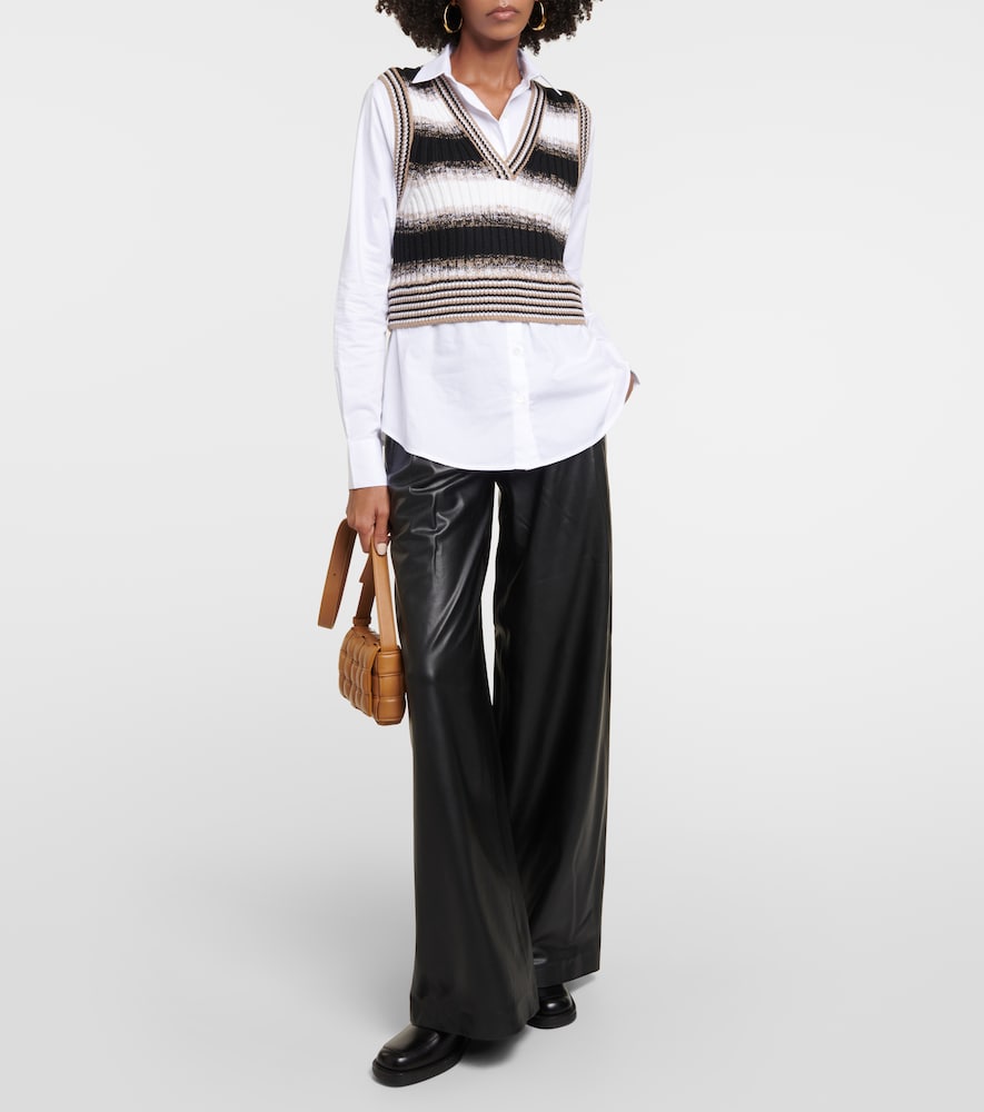 VERONICA BEARD Veronica Beard Spear Cotton-Blend and Wool Shirt