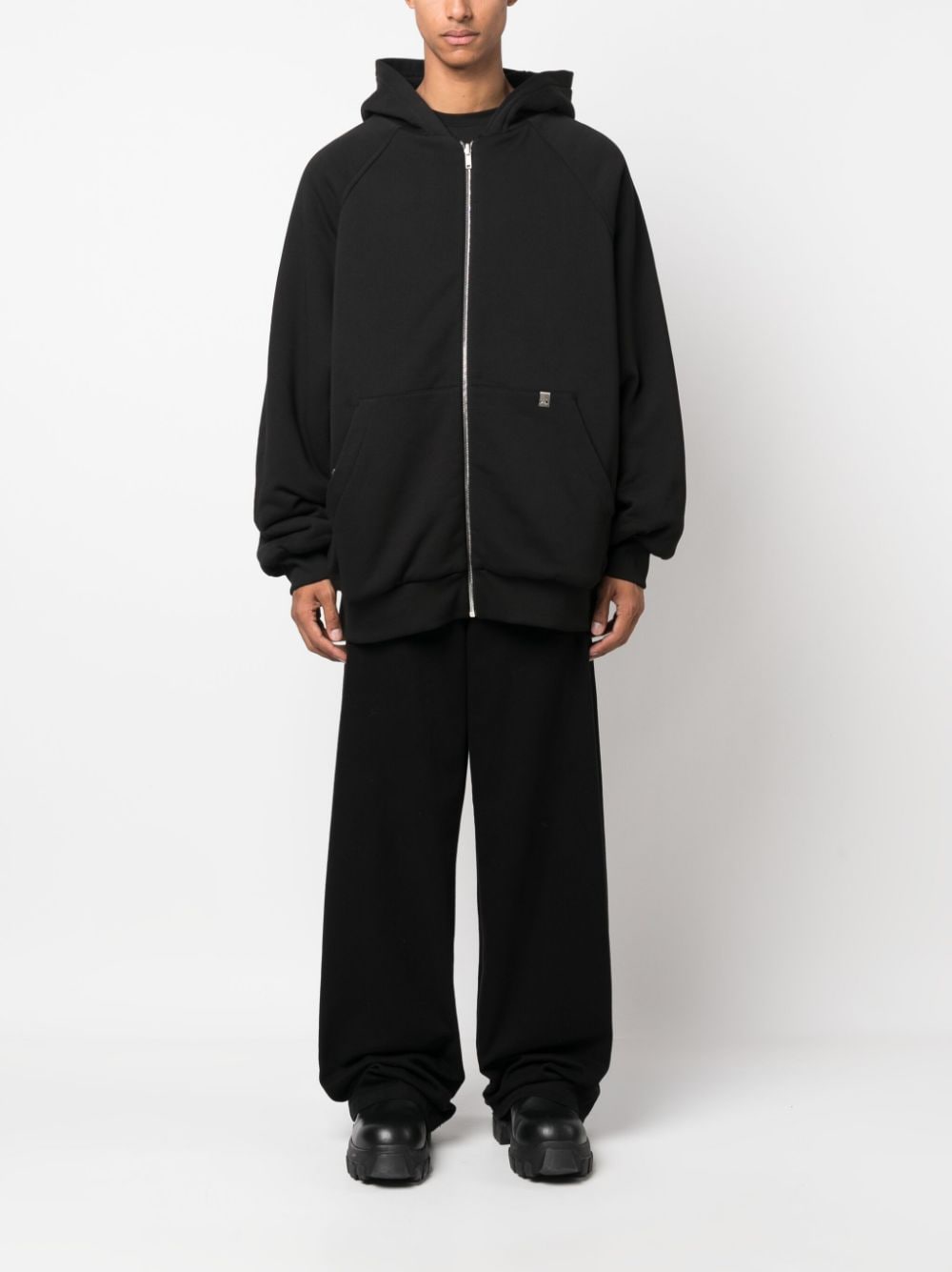 1017 Alyx 9sm Slogan-Print Zip-Up Hoodie In Black - 63% Off 