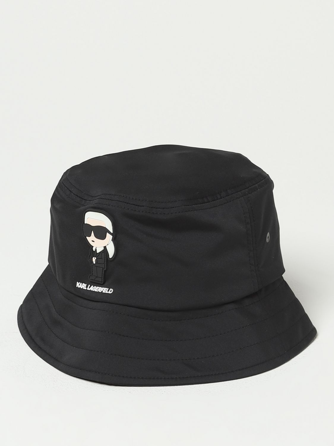 Karl Lagerfeld Bucket Hat In Black - 30% Off | Editorialist display picture 3