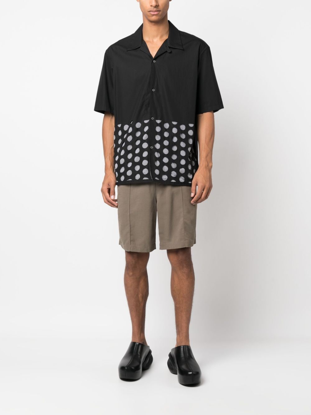 HELMUT LANG Helmut Lang Pintucked Bermuda Shorts