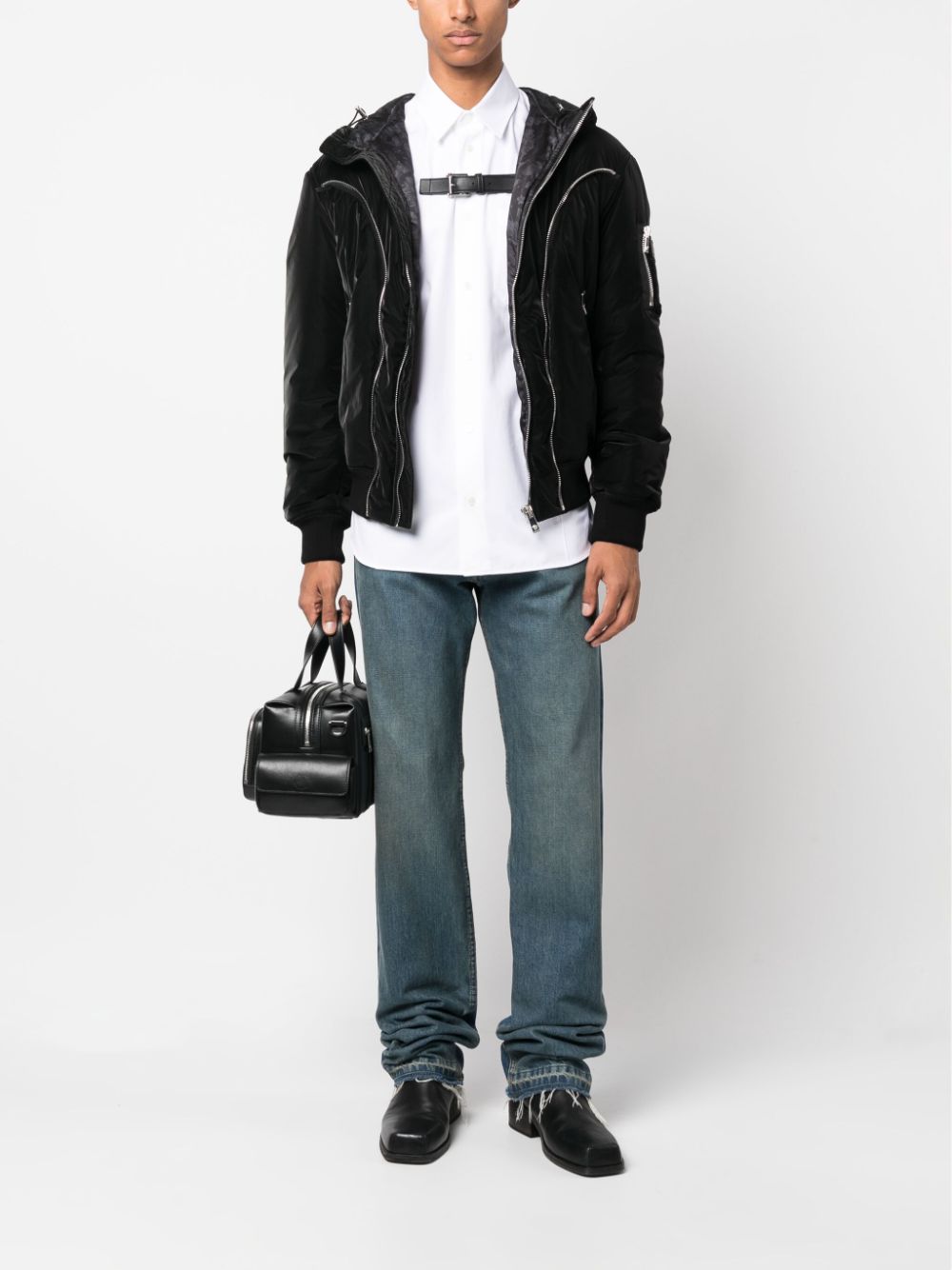 VERSACE Versace zip-detail puffer jacket