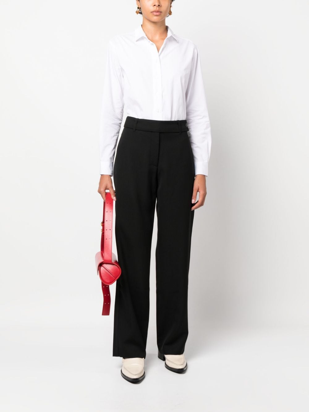 STUDIO NICHOLSON Studio Nicholson virgin wool wide-leg trousers