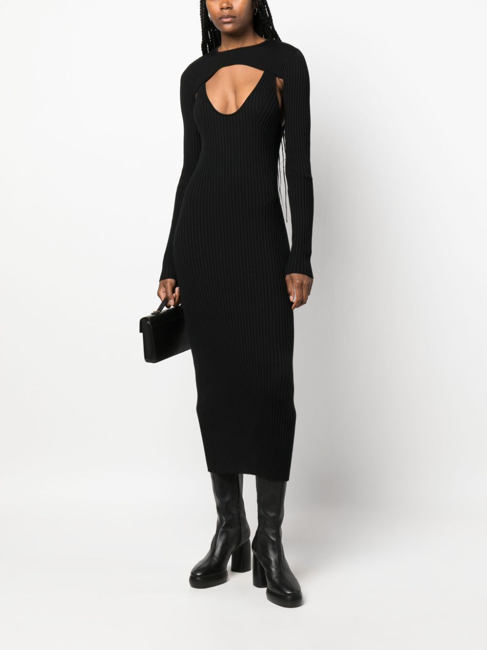 WOLFORD Wolford x Simkhai Ribbed-Knit Midi Dress