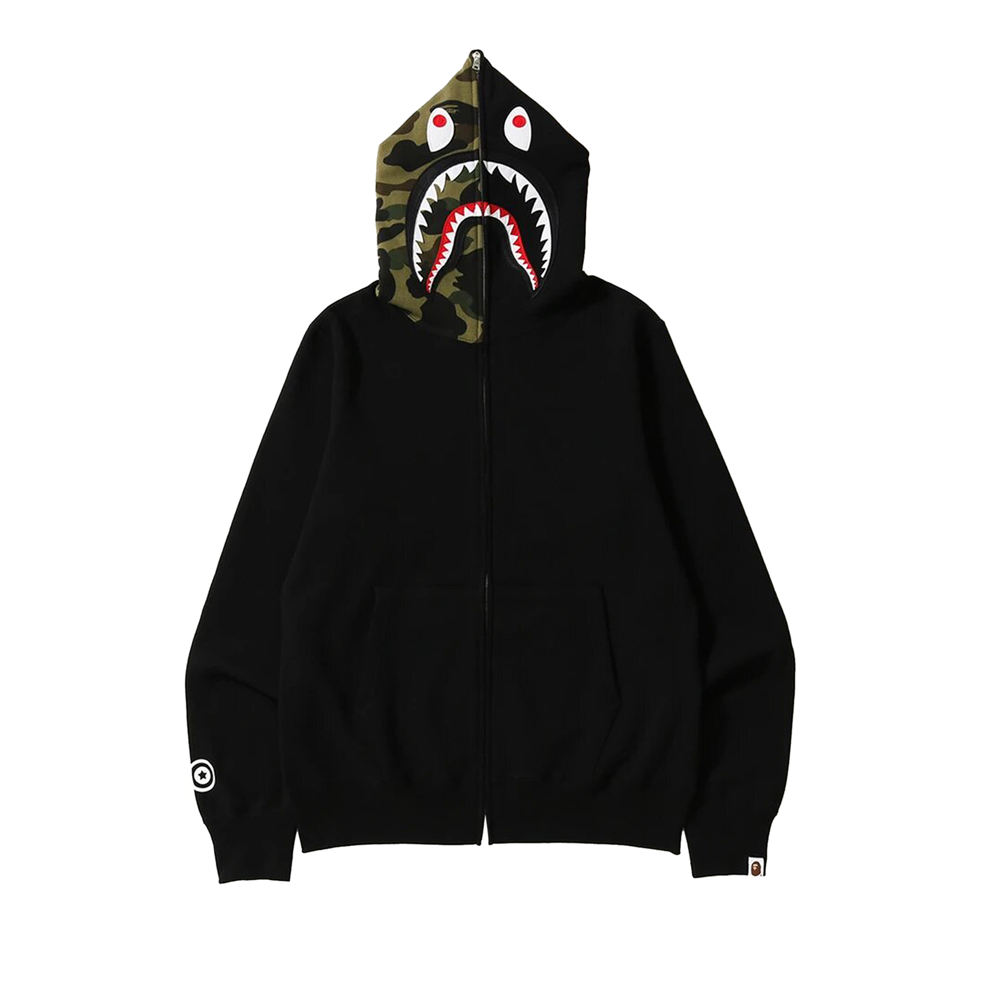A Bathing Ape X Dover Street Market Special Camo Shark Full Zip