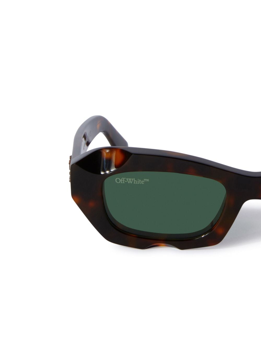 Off-White Tortoiseshell Angular Rectangular Sunglasses - Brown & Black Off-White | Accessories | Offwhite Tortoiseshell Angular  main image 4