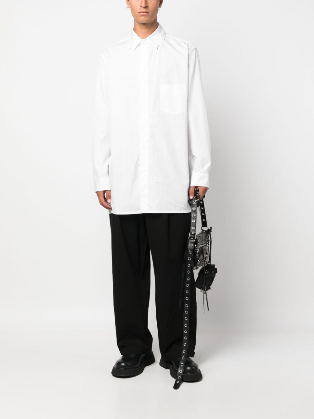 YOHJI YAMAMOTO long-sleeve cotton shirt