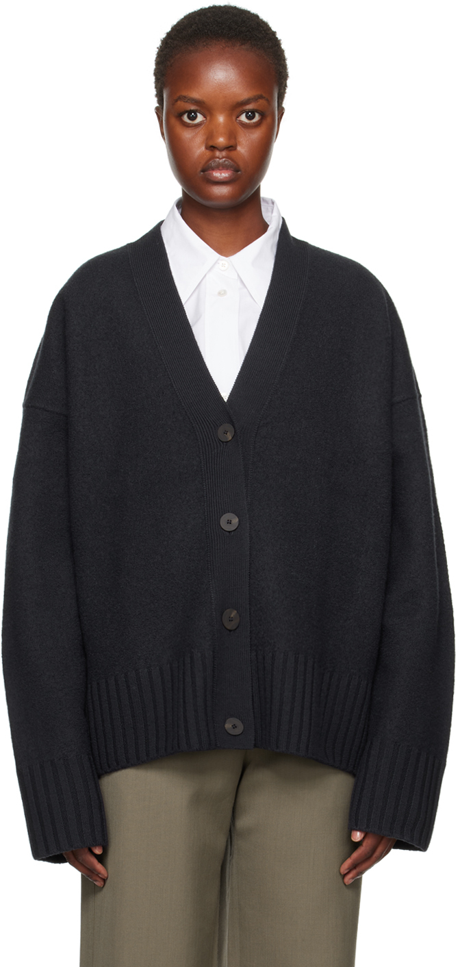 Studio Nicholson Gray Sake Cardigan In Pewter - 52% Off | Editorialist