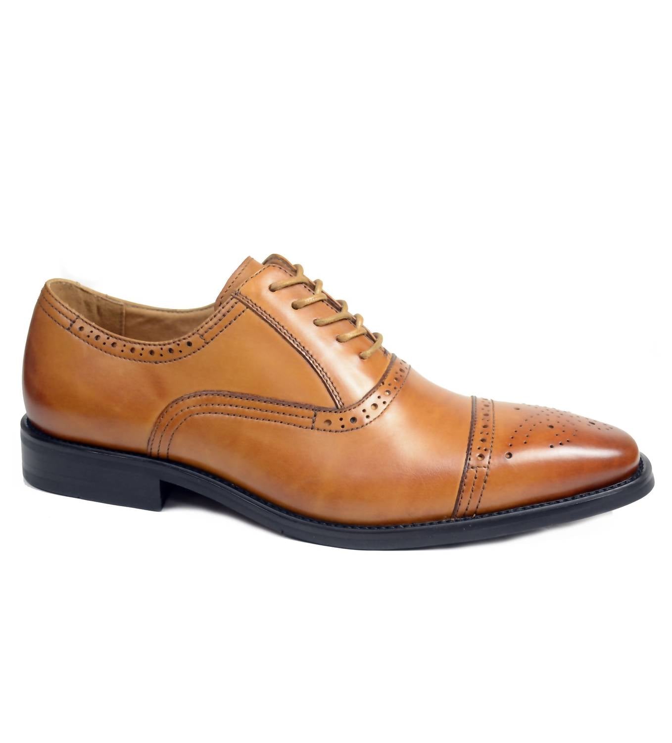 NEW LA MILANO men\'s landen lace up leather shoes in cognac Amazon.com | La Milano Men main image 4