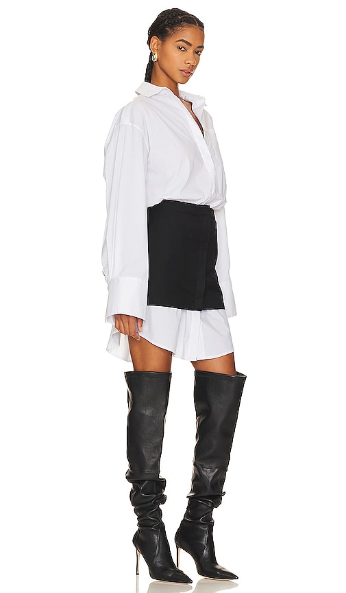 chinese dress ladies Tailored Blazer Dress with Lace Skirt Overlay(MS334) main image 1