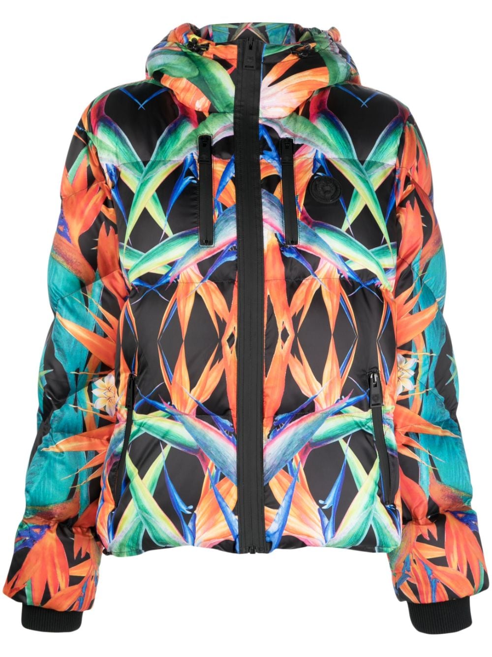 PLEIN SPORT Plein Sport Botanical-Print Puffer Gilet