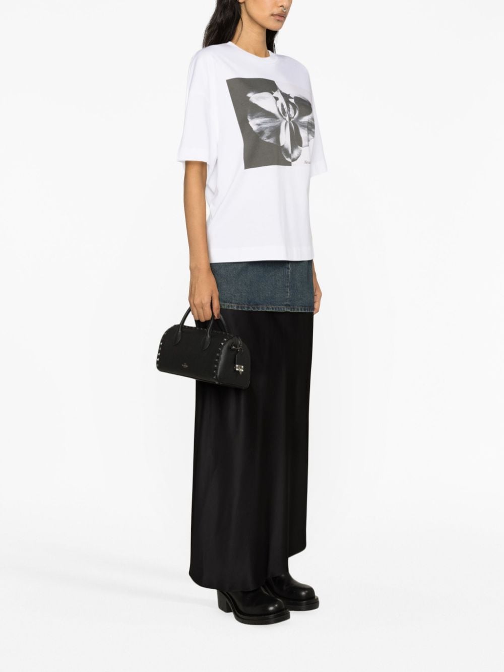 ALEXANDER MCQUEEN Photographic Orchid-Print T-Shirt