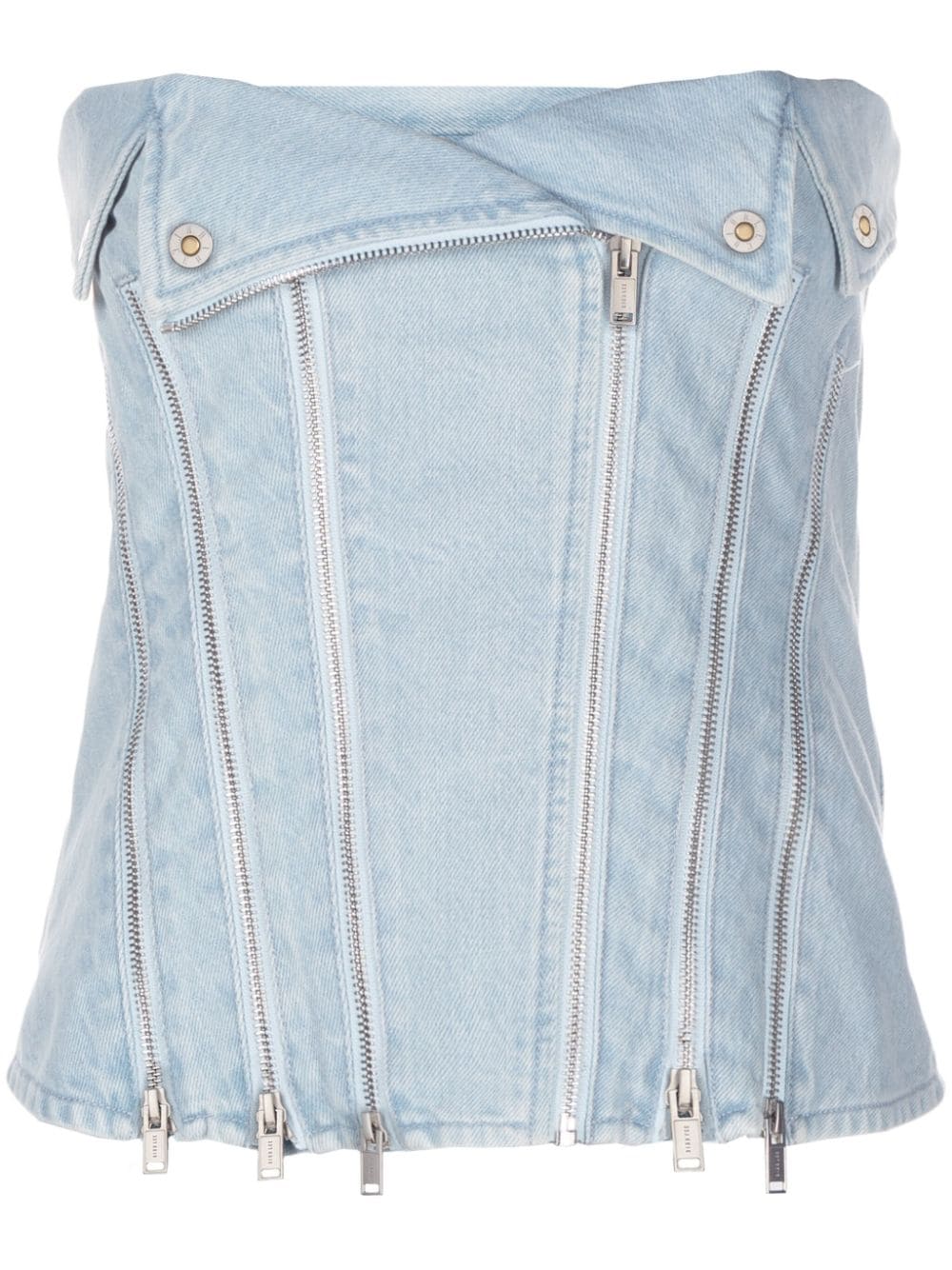 DION LEE Dion Lee Strapless Denim Top