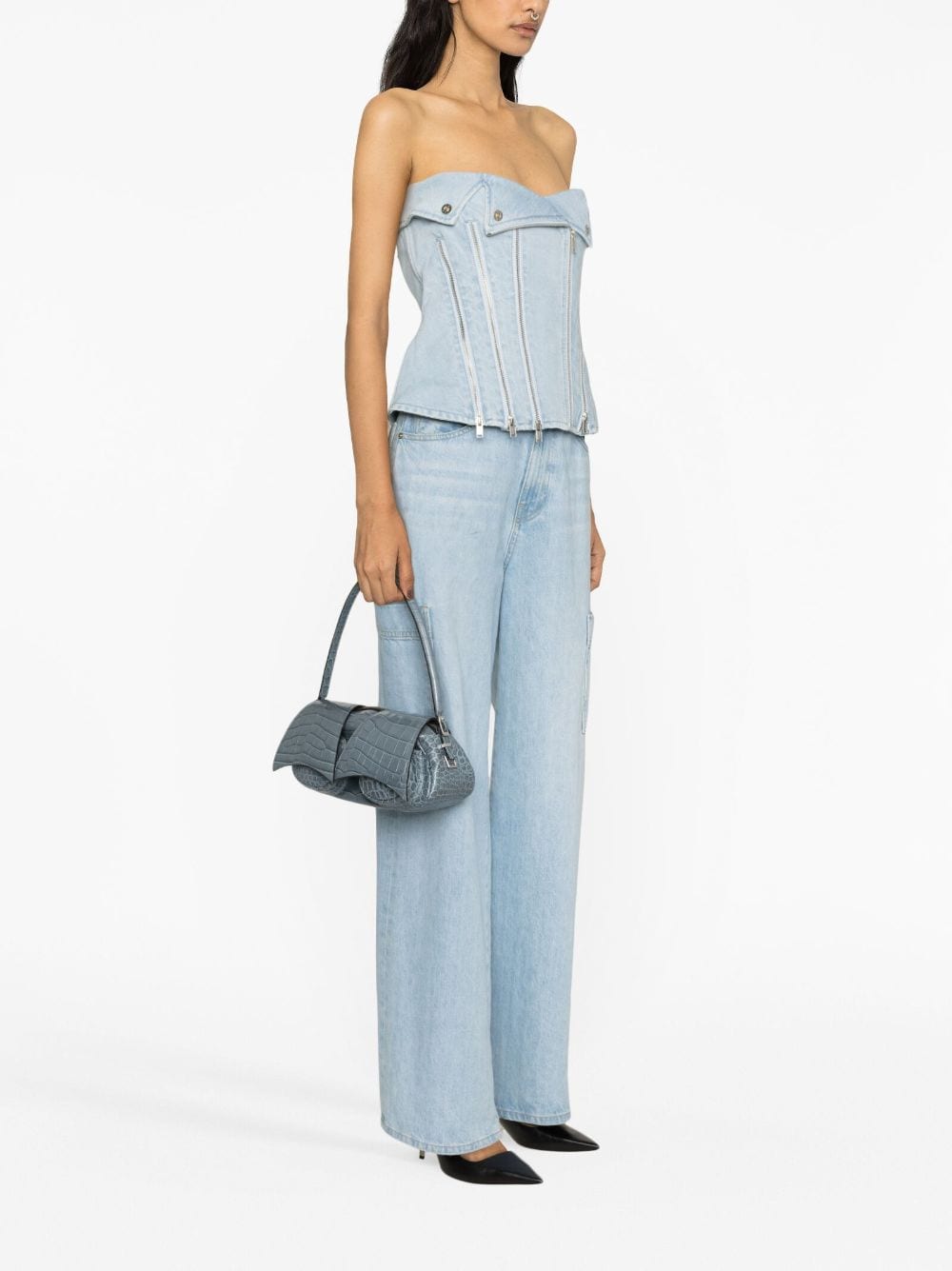 DION LEE Dion Lee Strapless Denim Top