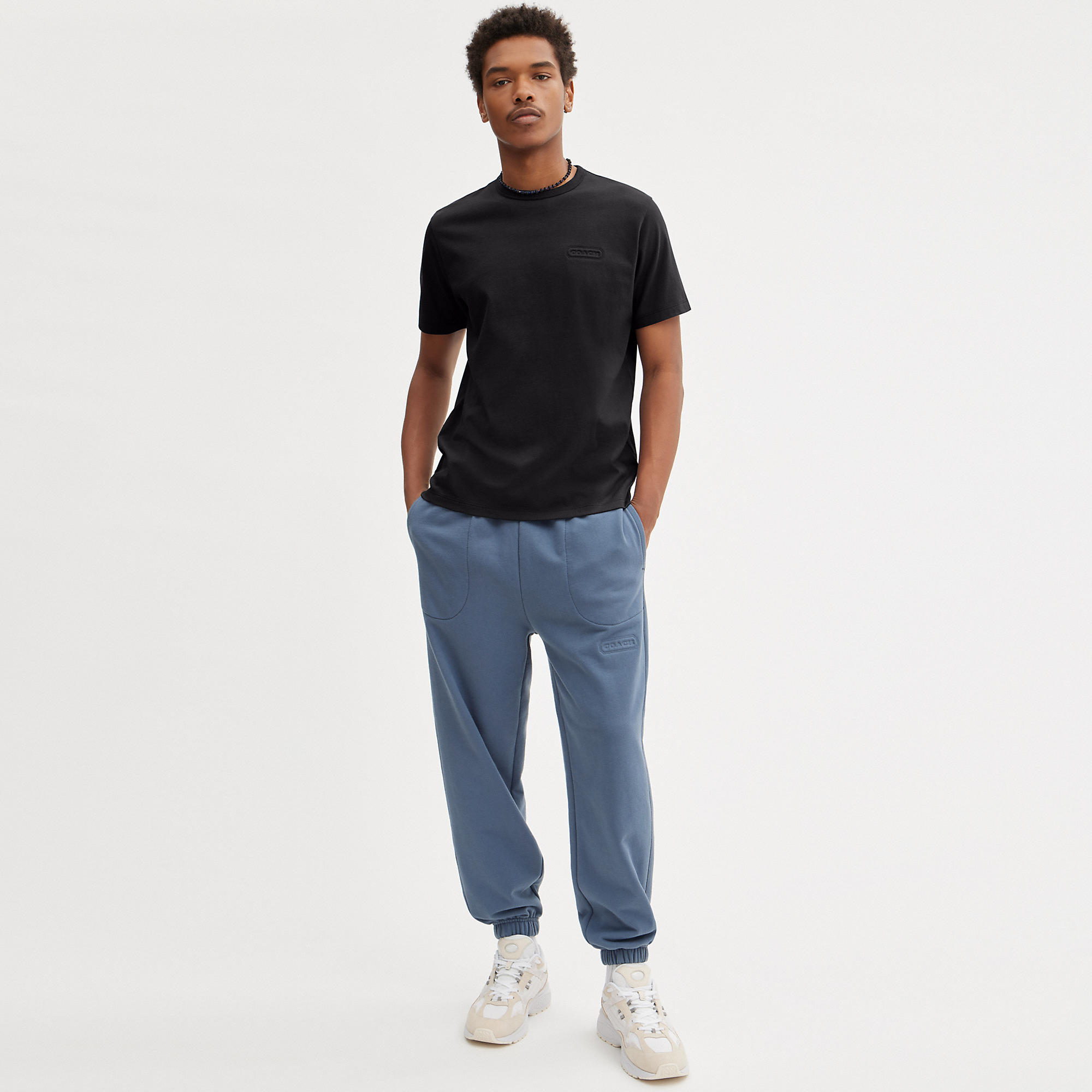 COACH COACH Essential Cotton T-Shirt with Tonal Logo