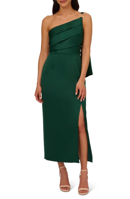 slim fit dress slacks Rios One Shoulder Maxi Dress Green main image 1