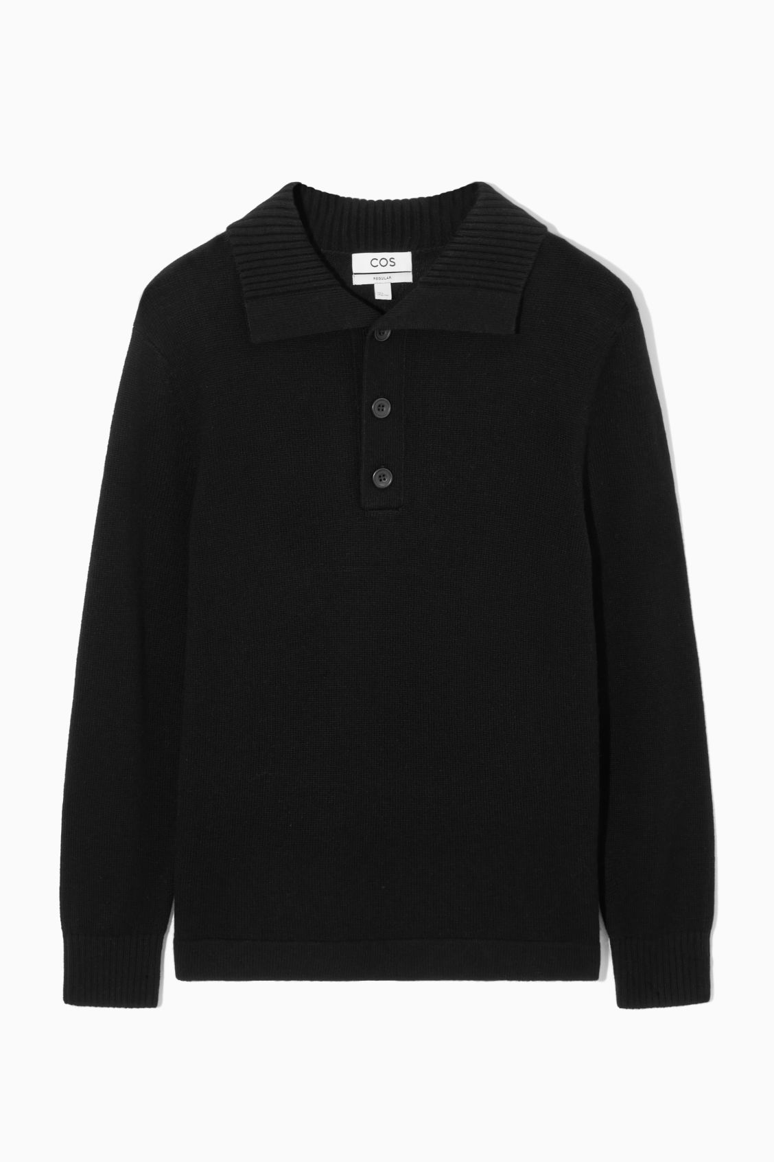 Cos Wool And Cashmere Polo Shirt - Blue | Editorialist