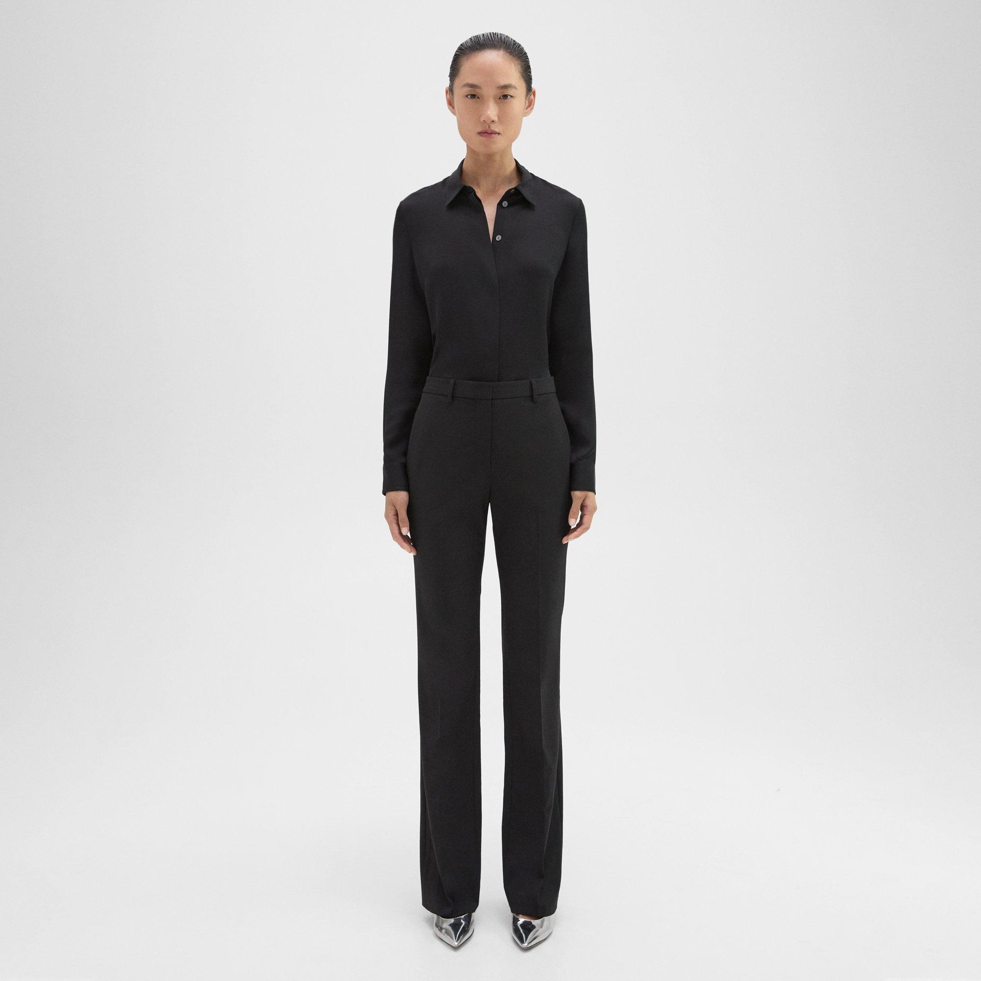 THEORY Flared Good Wool Pant