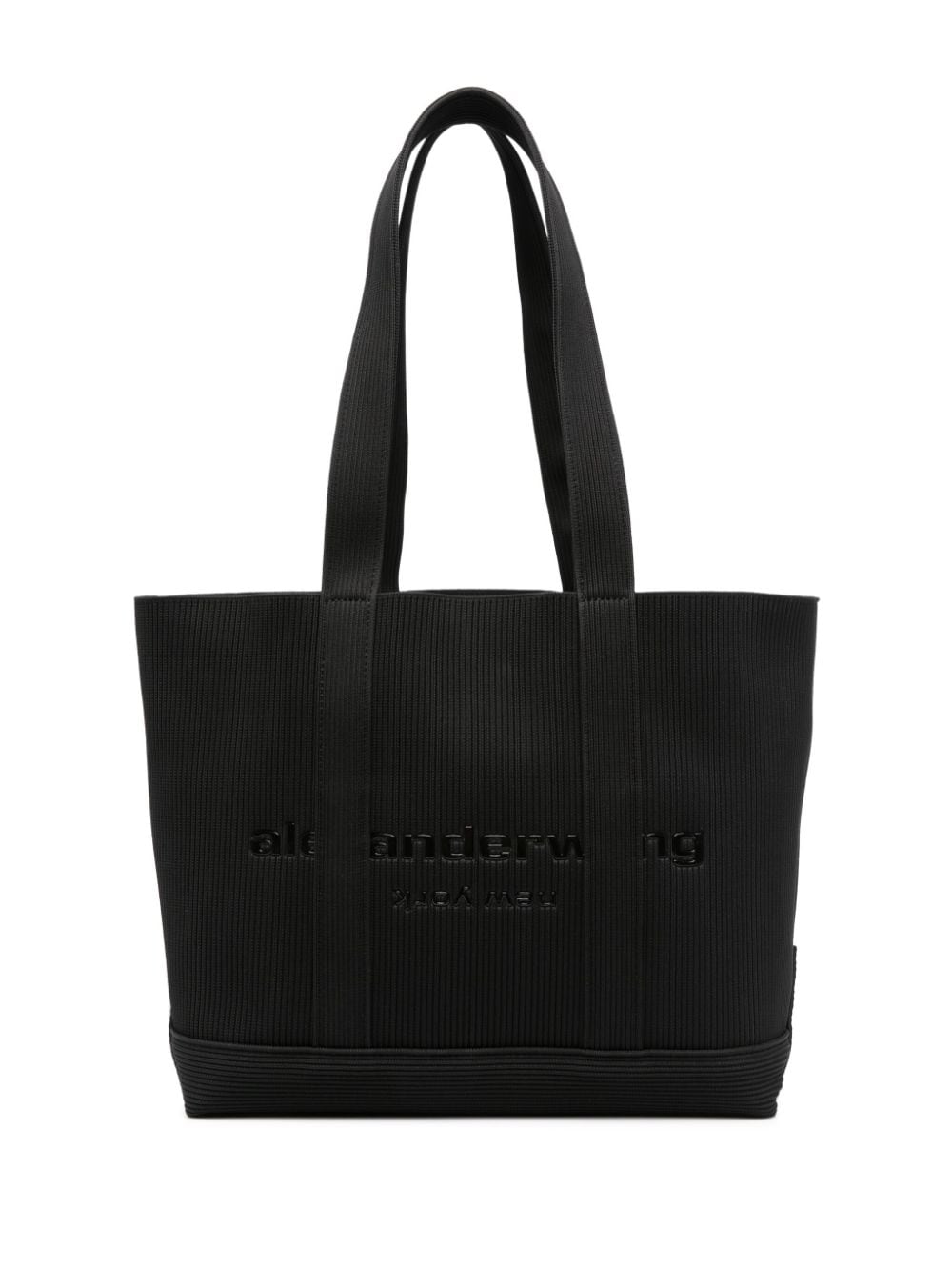 Alexander Wang Medium Ryan Knitted Tote Bag - Black | Editorialist