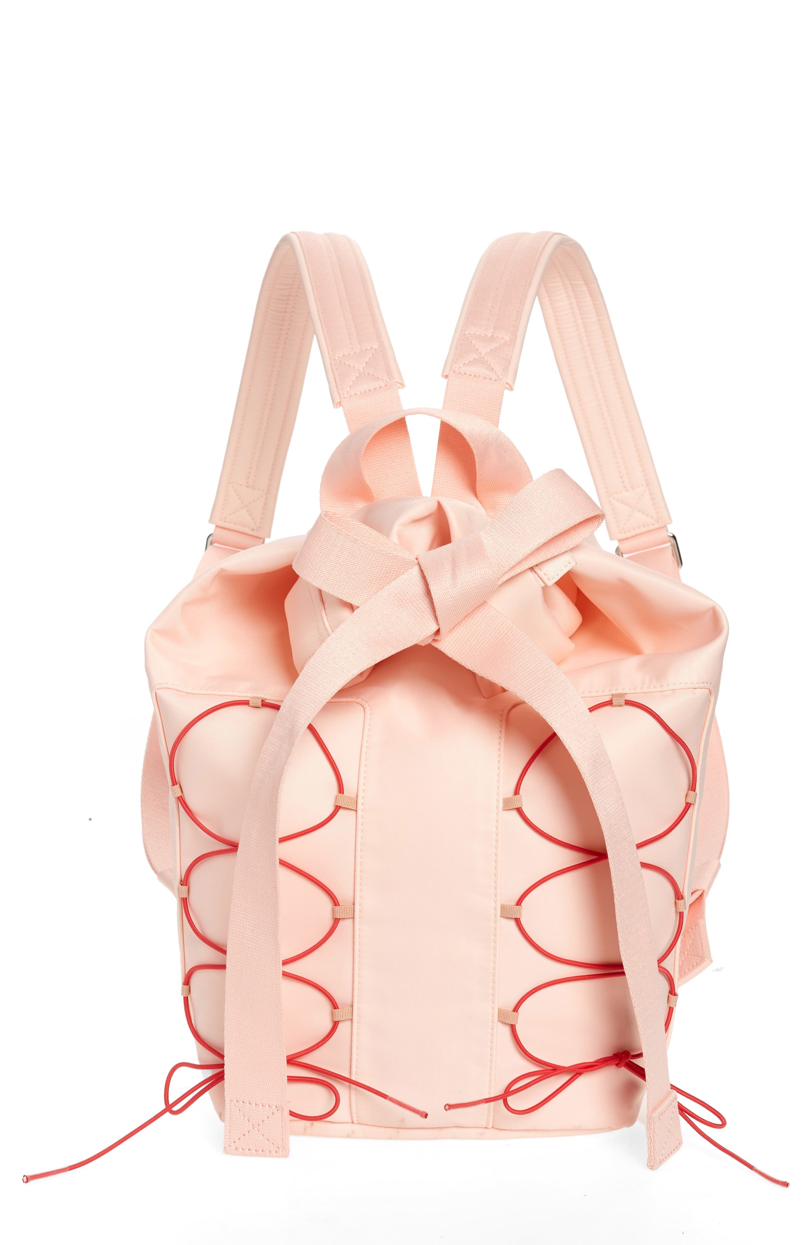 Simone Rocha Lace-Up Military Backpack - Pink | Editorialist 
