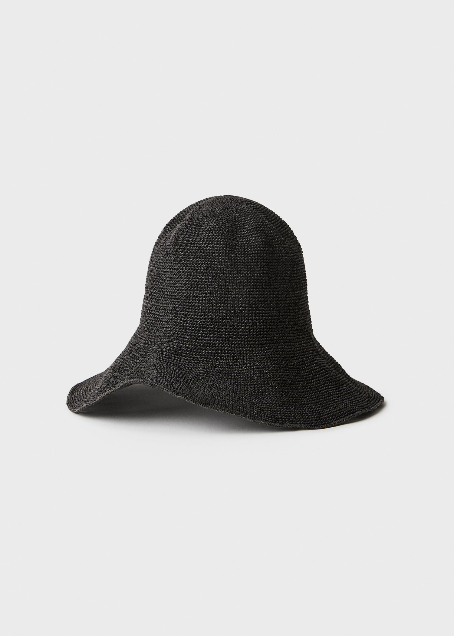 Toteme Paper Straw Bucket Hat - Black | Editorialist
