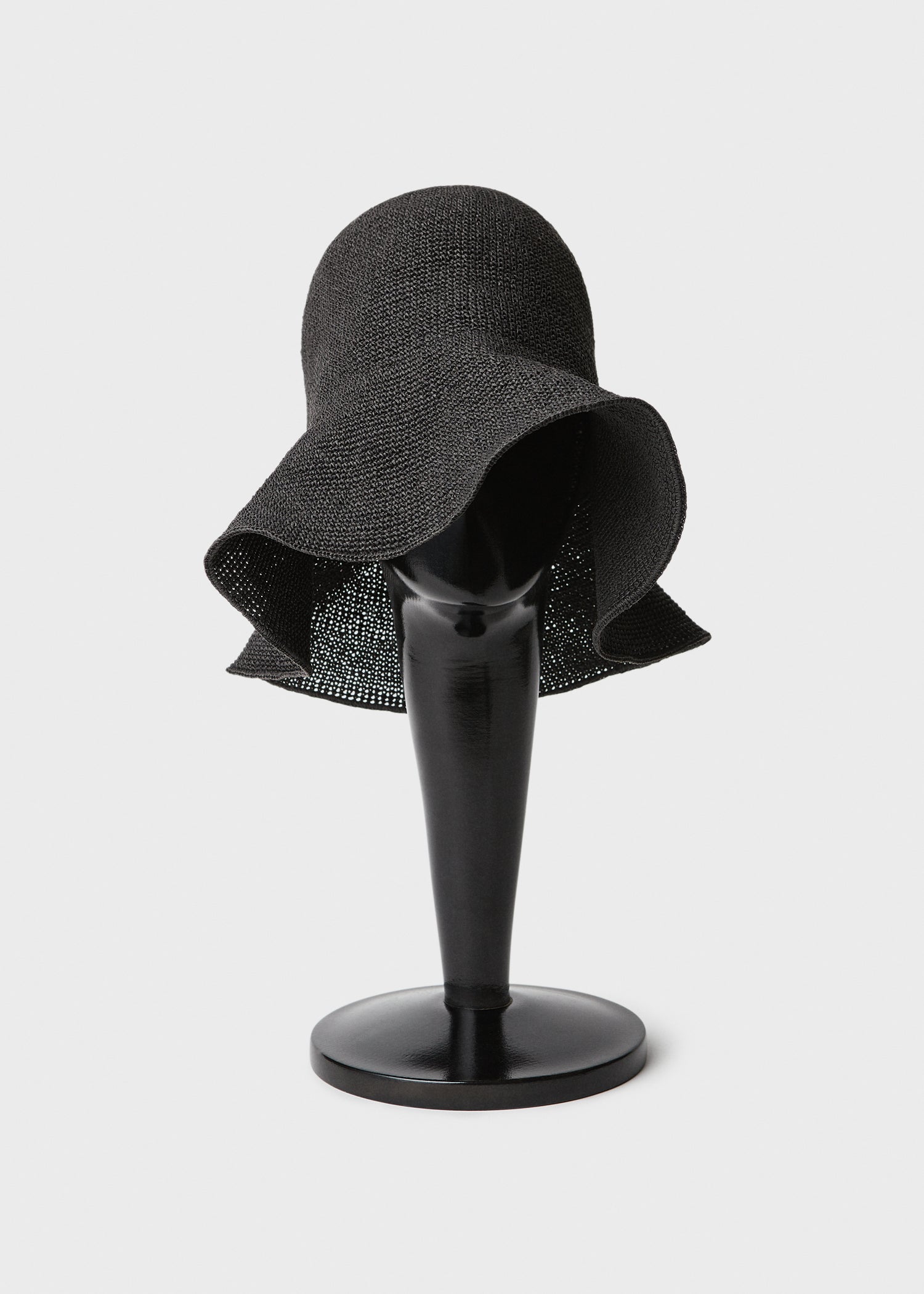 Toteme Paper Straw Bucket Hat - Black | Editorialist
