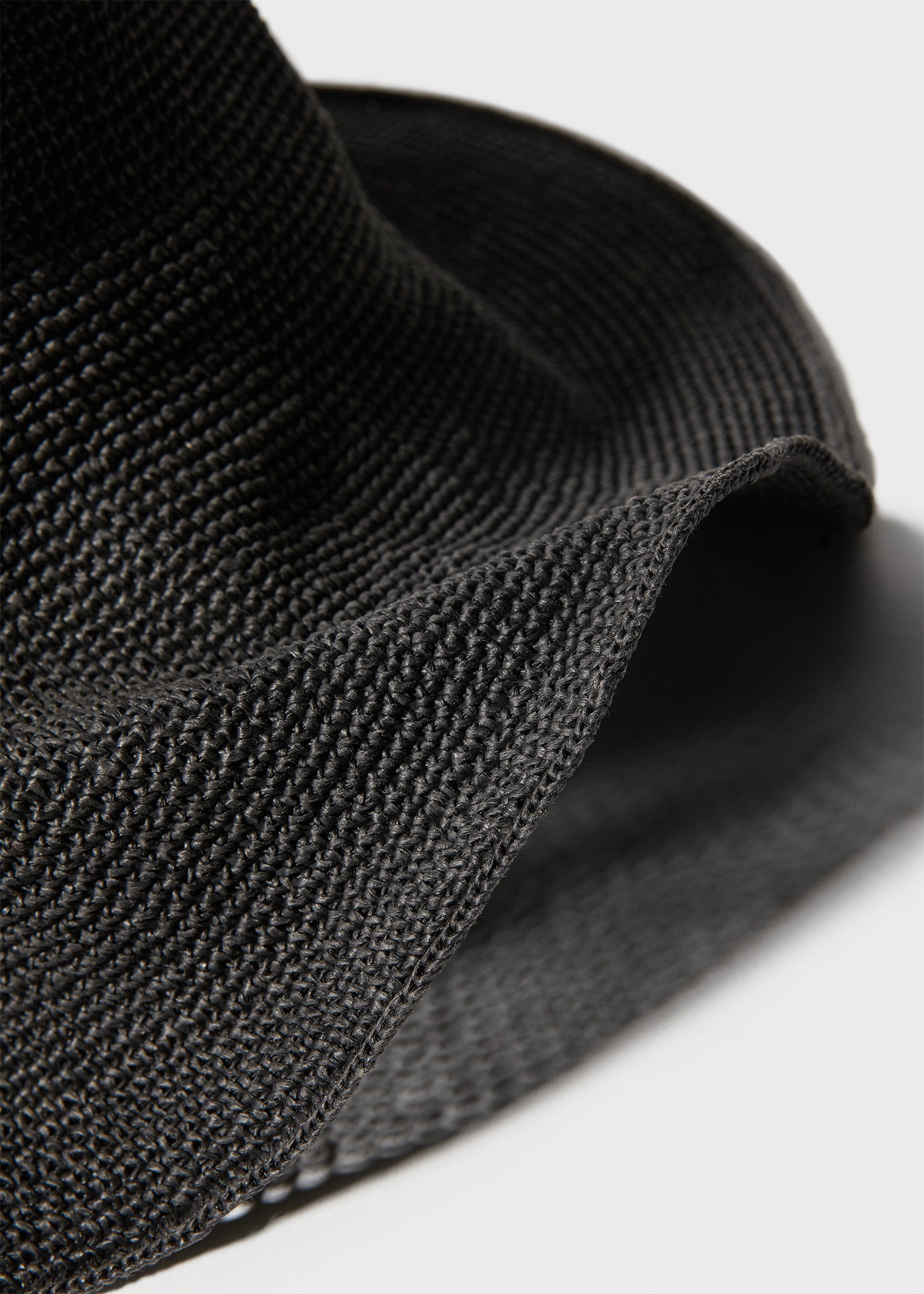 Toteme Paper Straw Bucket Hat - Black | Editorialist