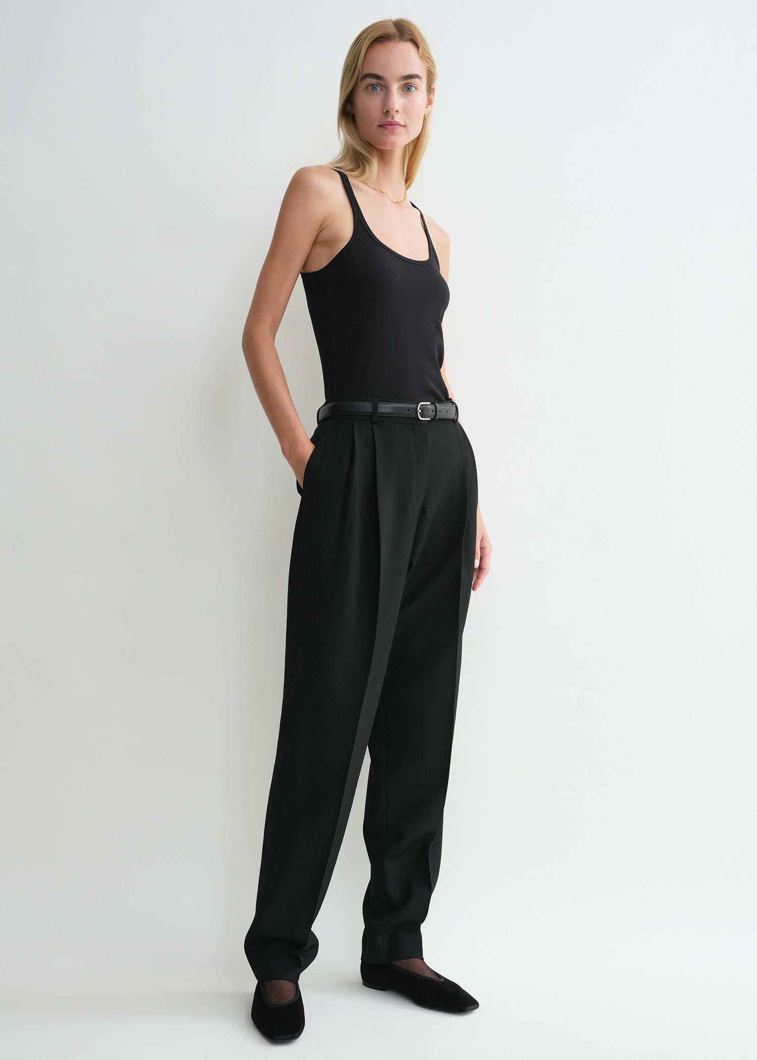 TOTÊME TOTEME Scoop Neck Rib Tank