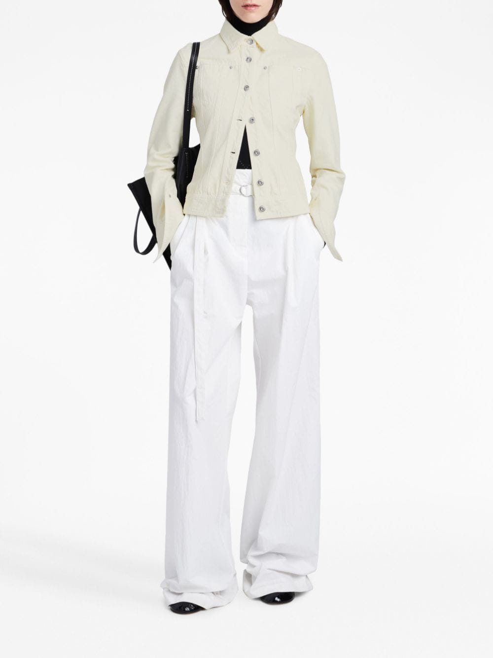 PROENZA SCHOULER WHITE LABEL Proenza Schouler White Label Buttoned Panelled Denim Jacket
