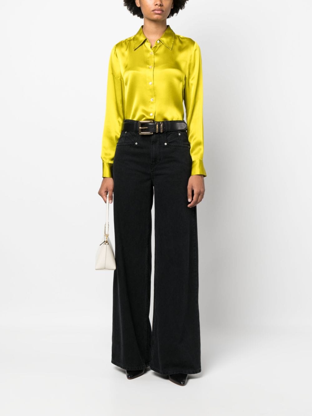 P.A.R.O.S.H P.A.R.O.S.H. Long-Sleeve Silk Satin Shirt