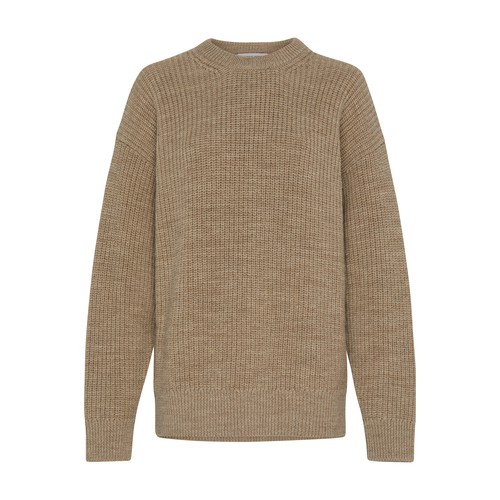 Marine Serre Wool And Fluffy Knit Crewneck Pullover In Wh50 - 50
