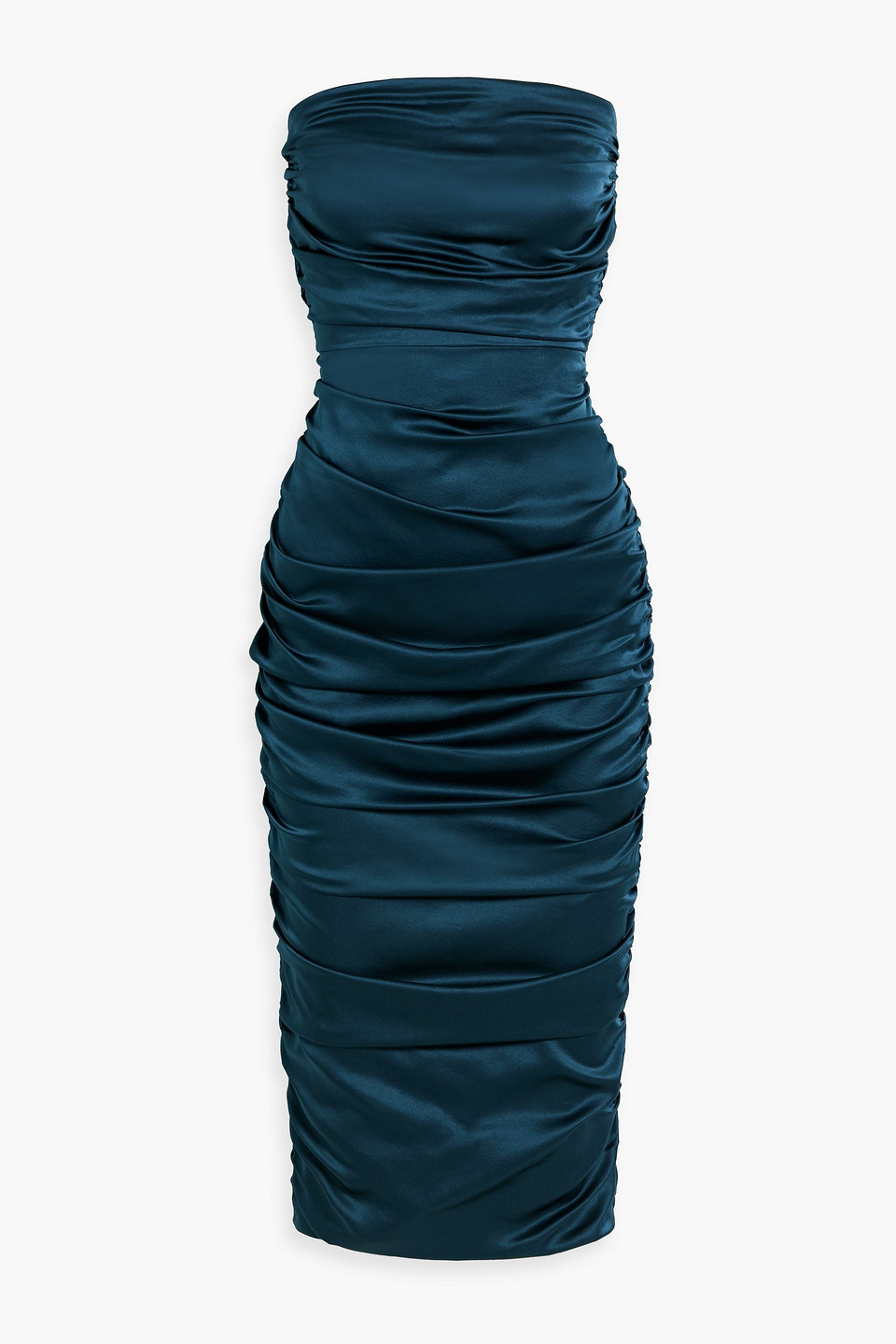 off the shoulder emerald green quince dress ADRIANA DRESS