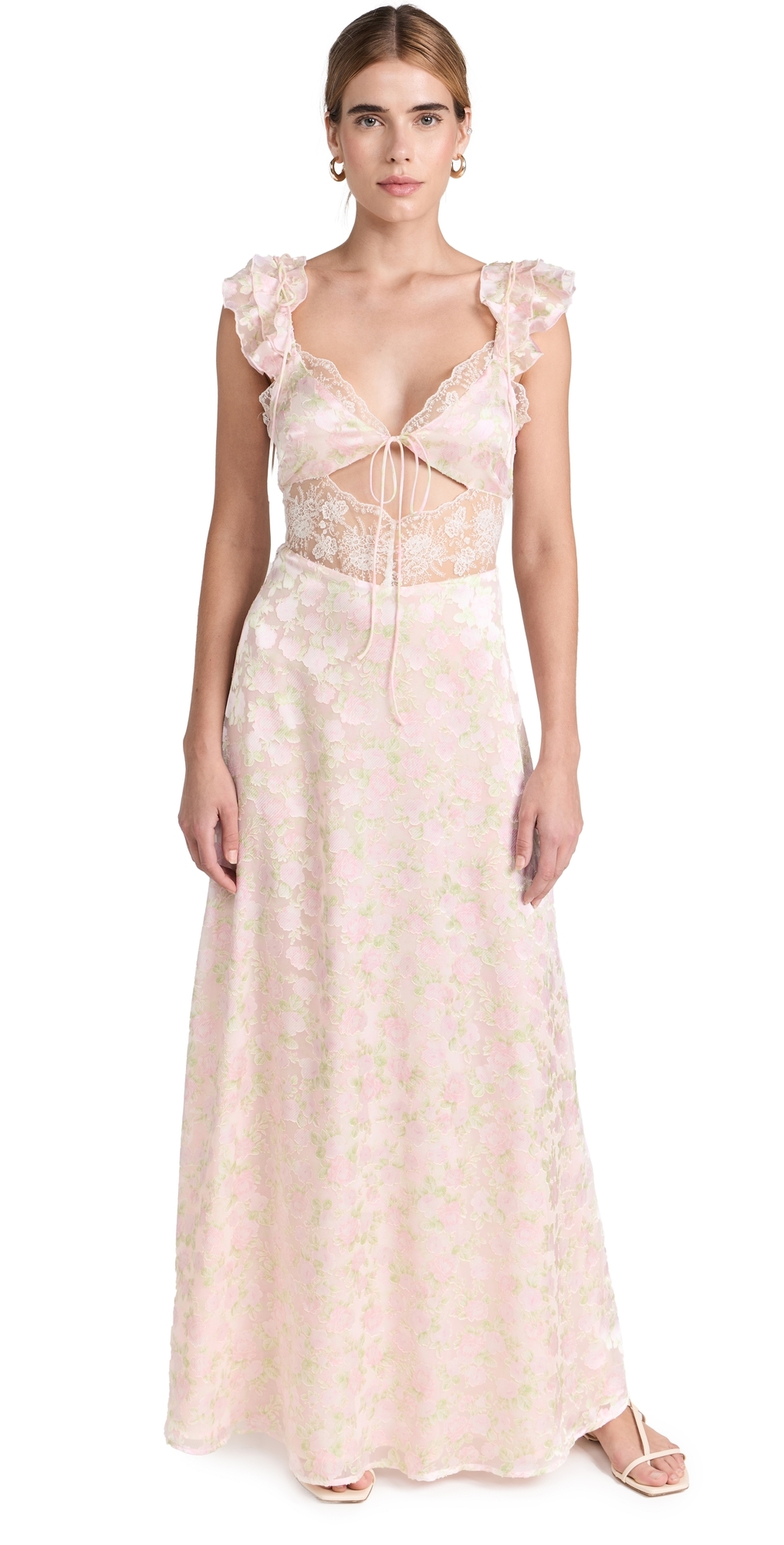 geometric pattern maxi dress Scala 61321 Fitted Formal Sequin Prom Long Dress