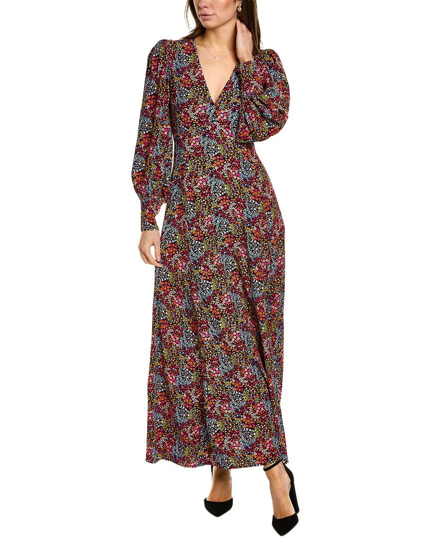 chinese dress ladies Blouson Sleeve Midi Dress-Rich Emerald