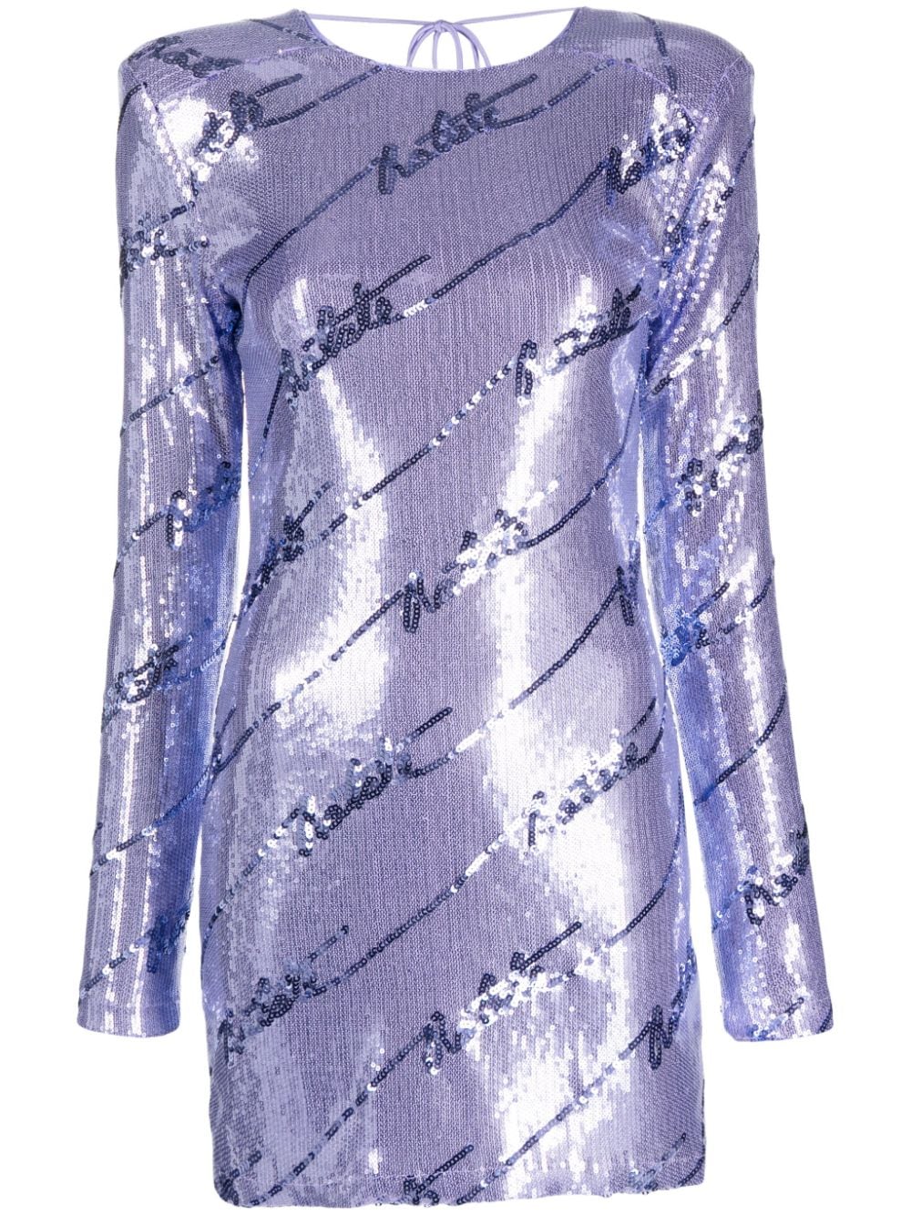 ROTATE BY BIRGER CHRISTENSEN ROTATE BIRGER CHRISTENSEN Logo-Embellished Sequin Minidress