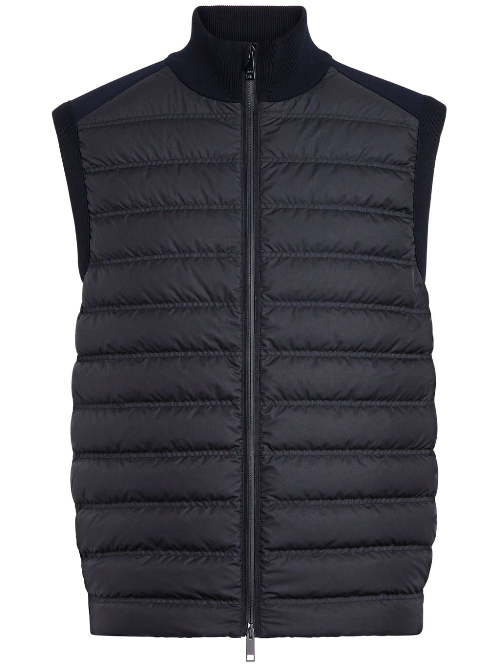 Goldwin Pertex Shield 2l Logo-Embroidered Padded Gilet In Black