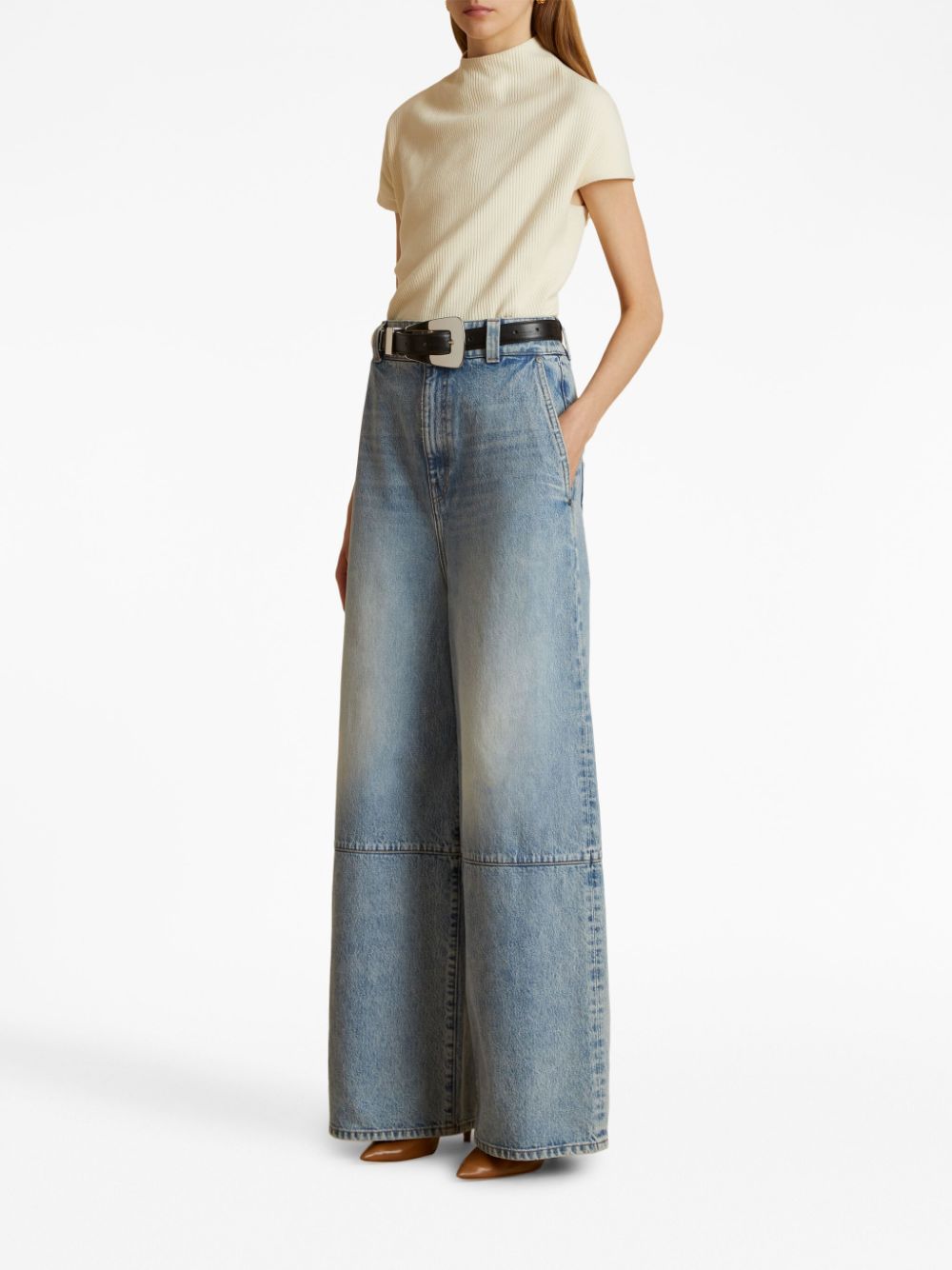 KHAITE KHAITE Isla High-Rise Wide-Leg Jeans