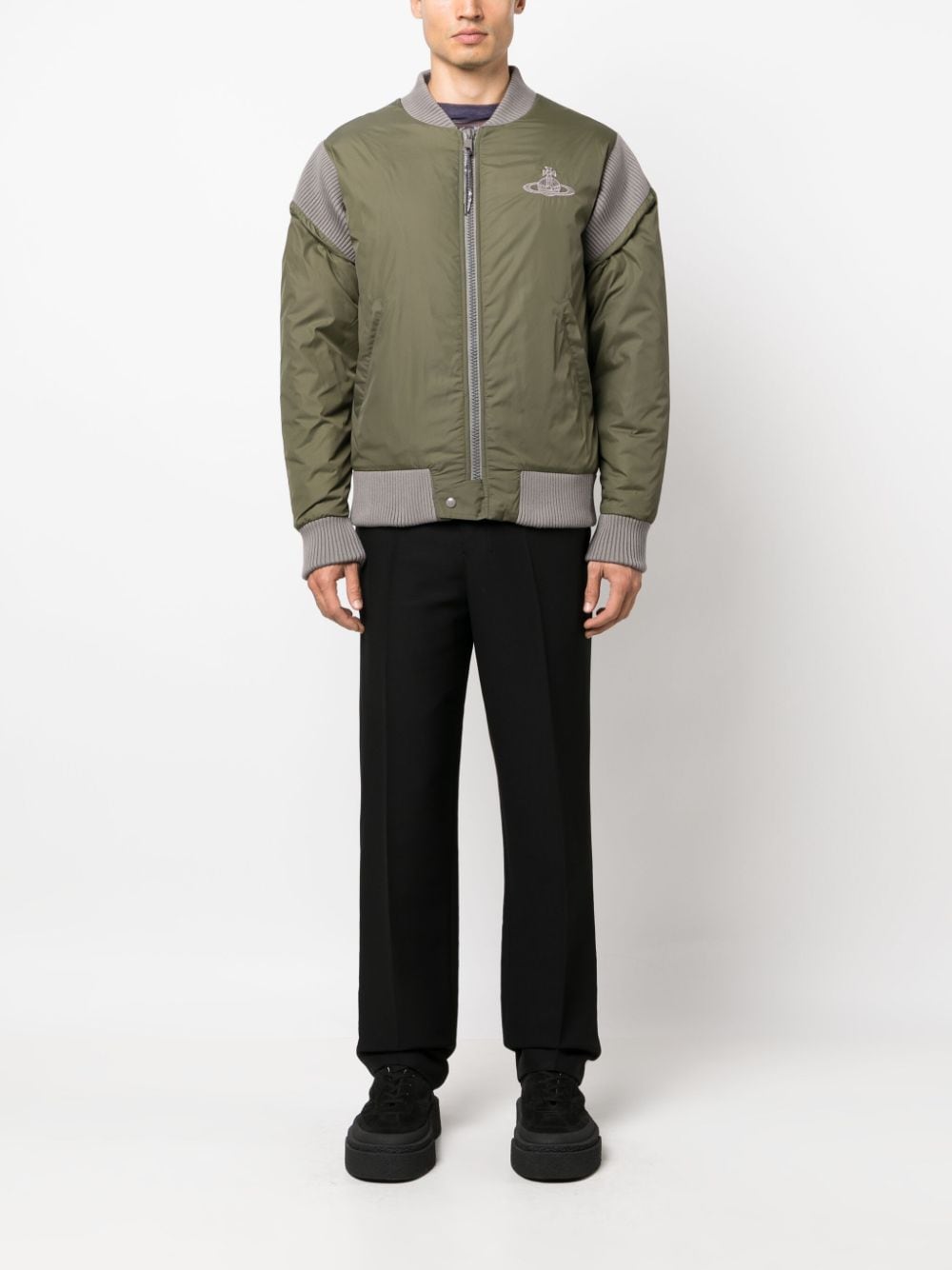 VIVIENNE WESTWOOD Vivienne Westwood Cyclist Panelled Bomber Jacket