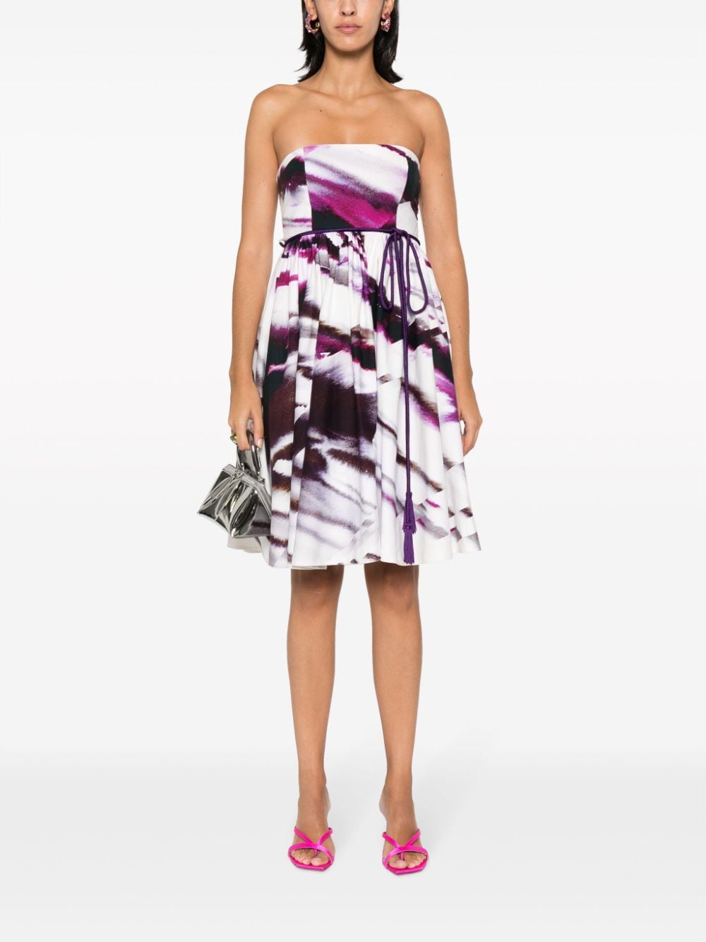 GEMY MAALOUF Gemy Maalouf Off-Shoulder Flared Midi Dress