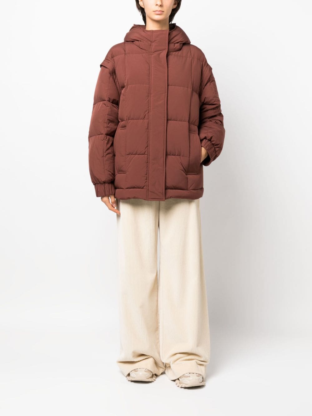 STAND STUDIO STAND STUDIO Detachable-Sleeve Padded Jacket