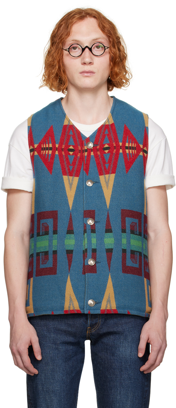 Visvim Kora Reversible Down Vest - Blue | Editorialist