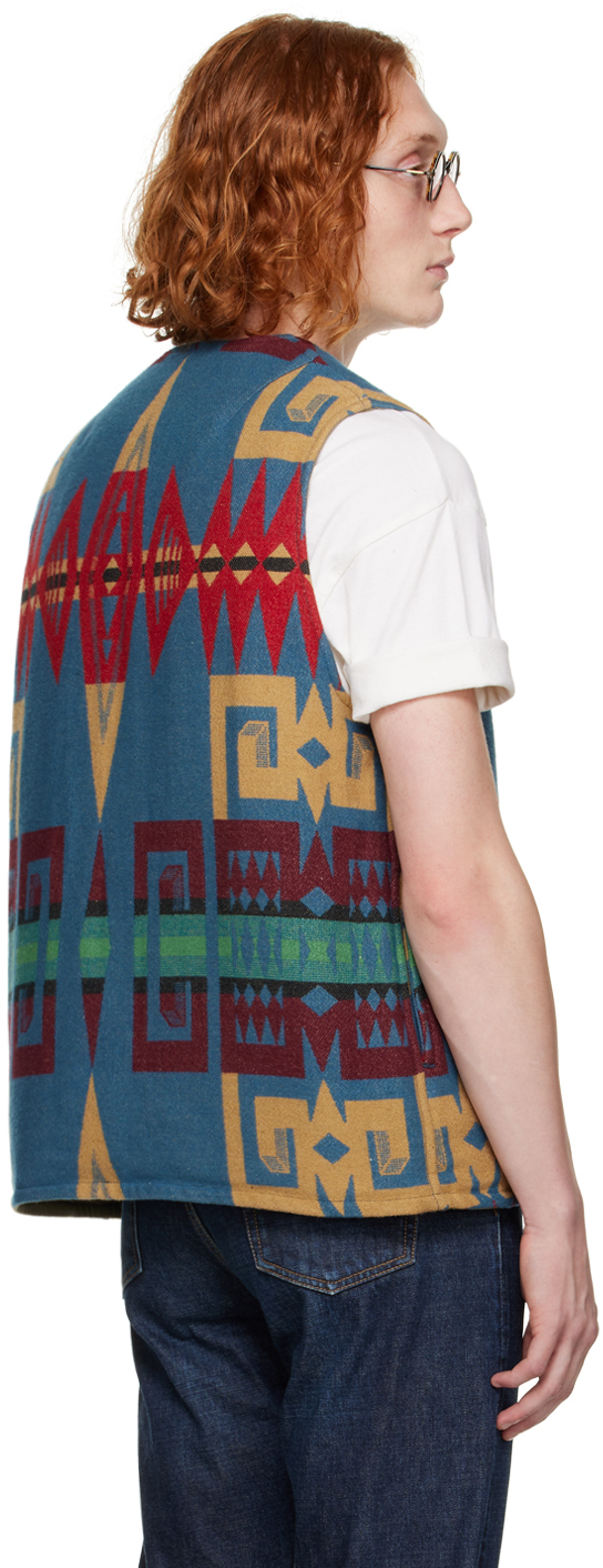 Visvim Kora Reversible Down Vest - Blue | Editorialist