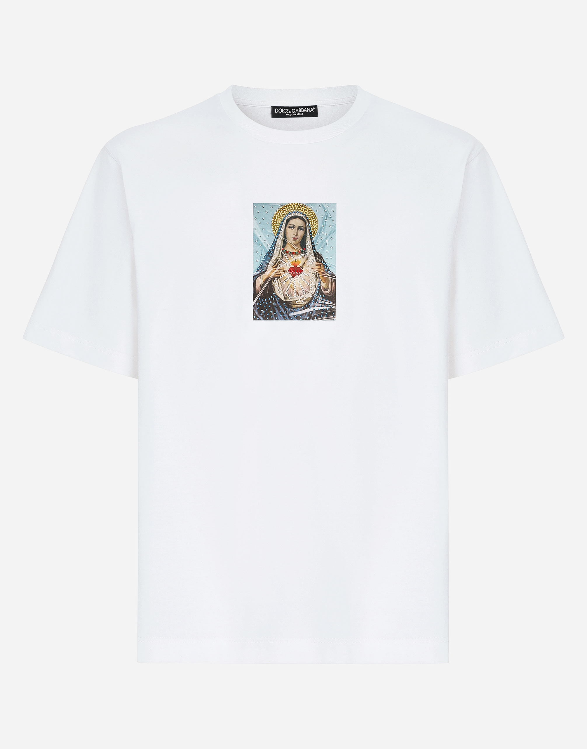 Buy Dolce & Gabbana Crystal-embellished Graphic T-shirt - Multi At