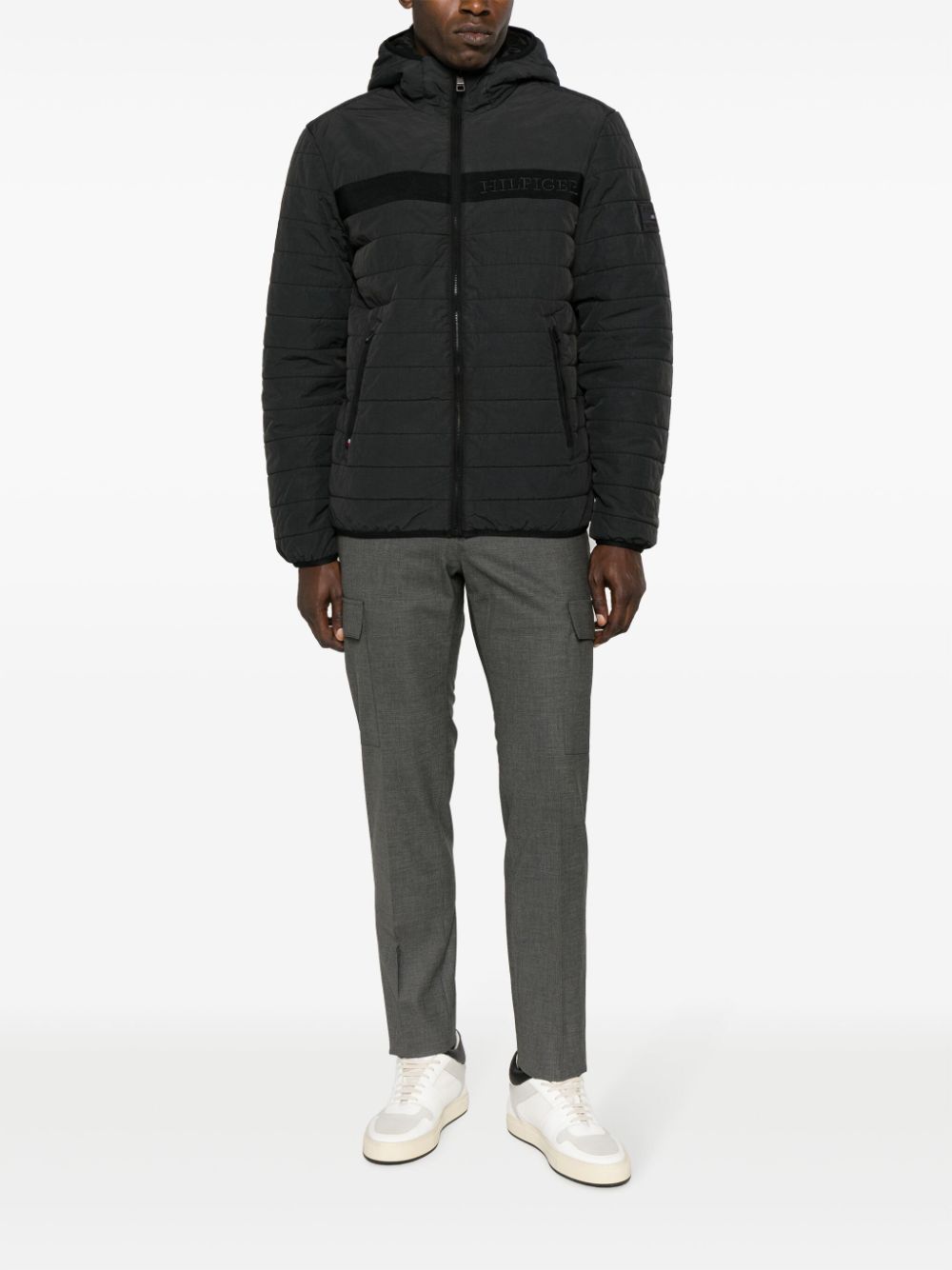 TOMMY HILFIGER Tommy Hilfiger Logo-Embroidered Padded Hooded Jacket