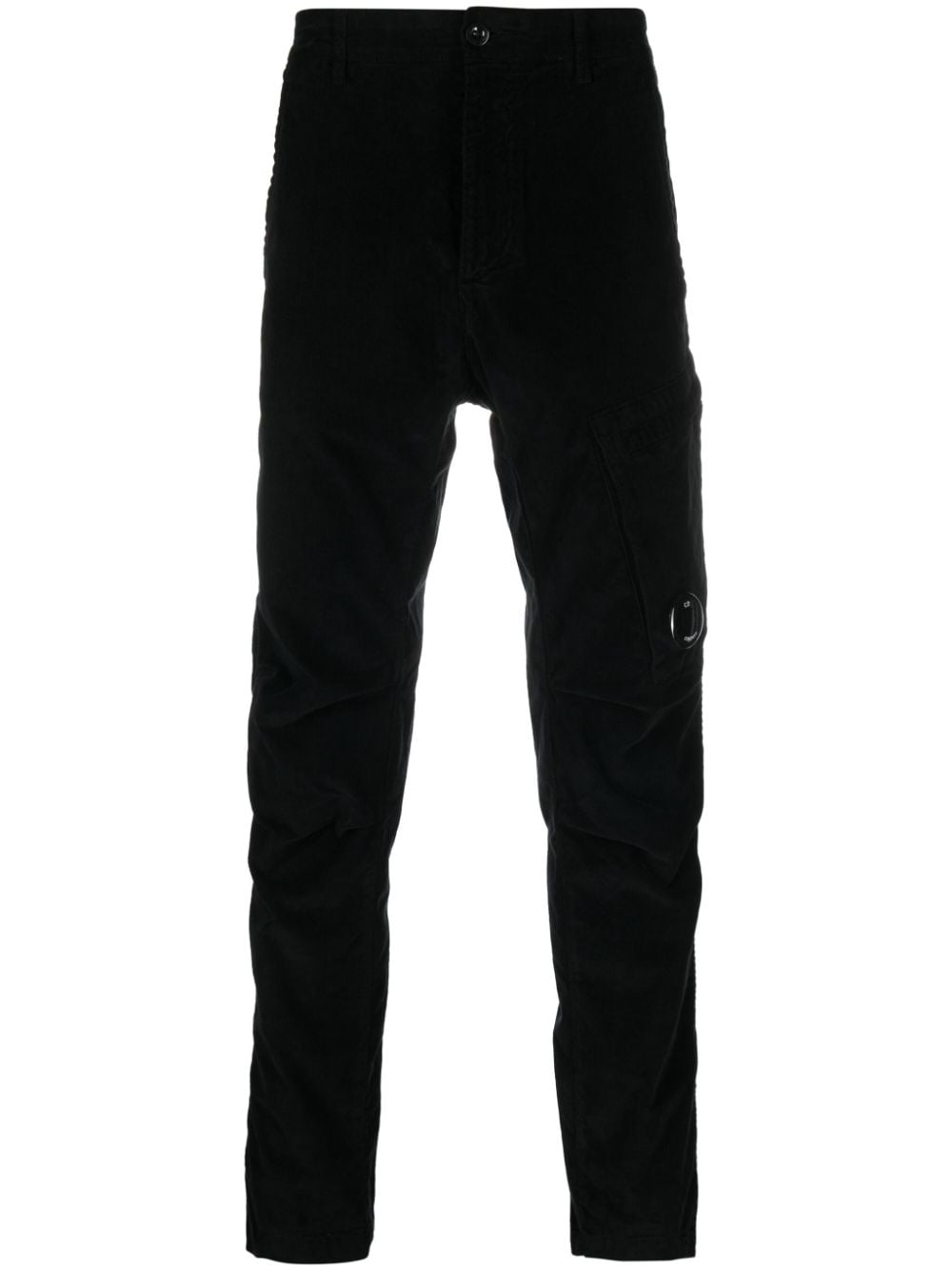 C.P. Company Lens-Detail Corduroy Cargo Trousers In Black - 62 C.P. Company Lens-Detail Corduroy Cargo Trousers In Black - 62