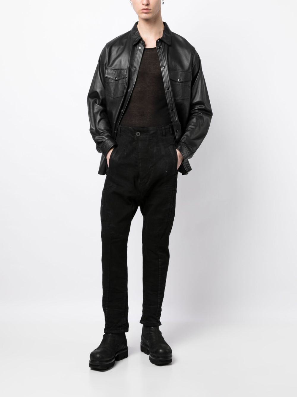 BORIS BIDJAN SABERI Boris Bidjan Saberi Faded Slim-Cut Jeans