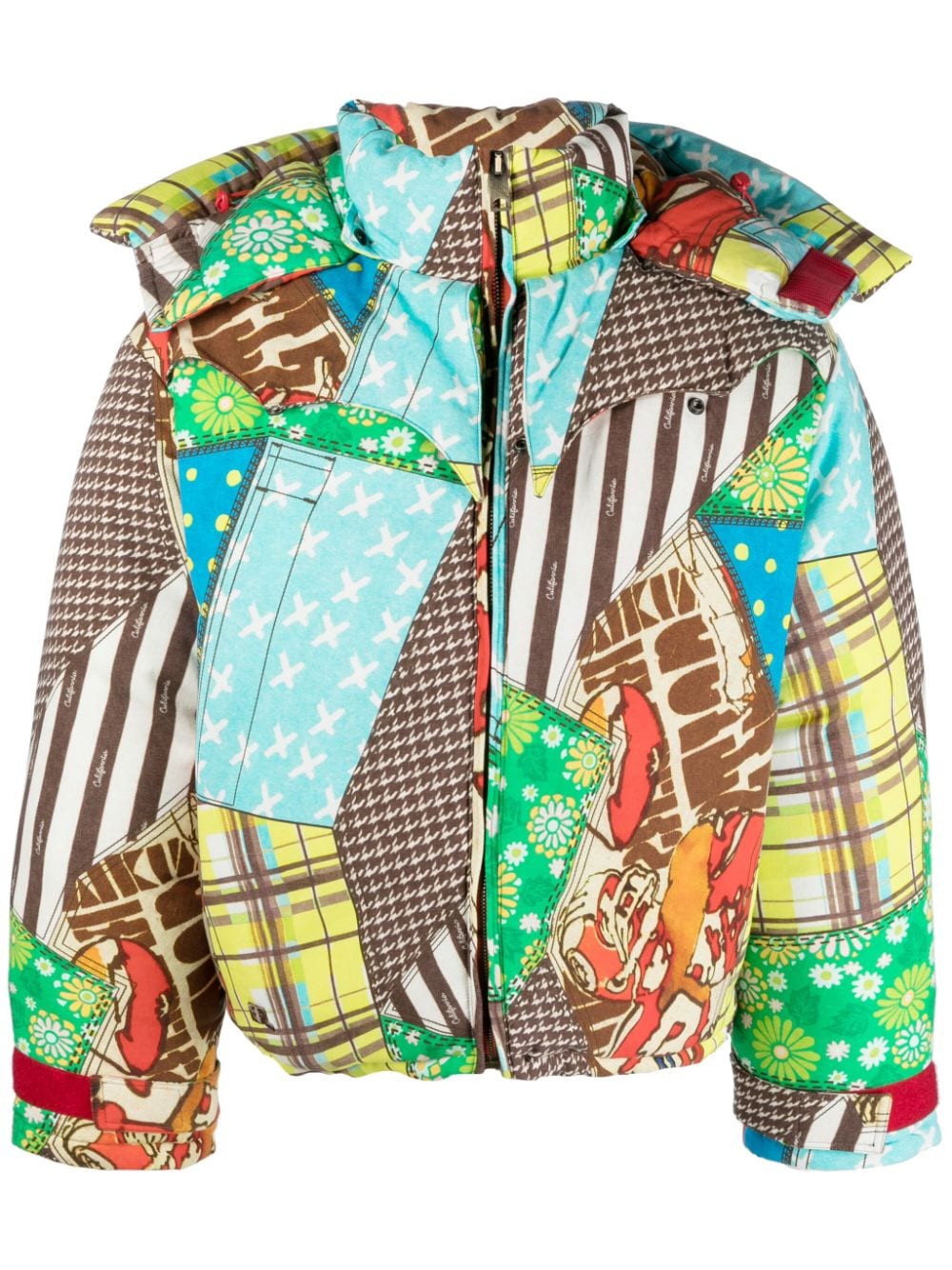 ERL ERL Patchwork Padded Hooded Jacket